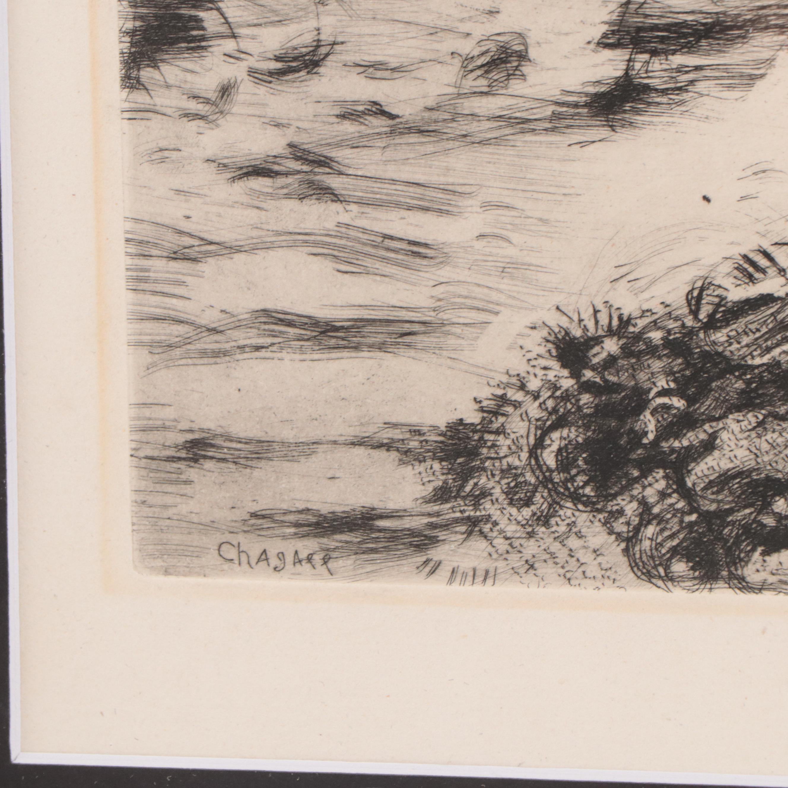 Marc Chagall Etching "Le Geai paré des plumes du Paon" | EBTH