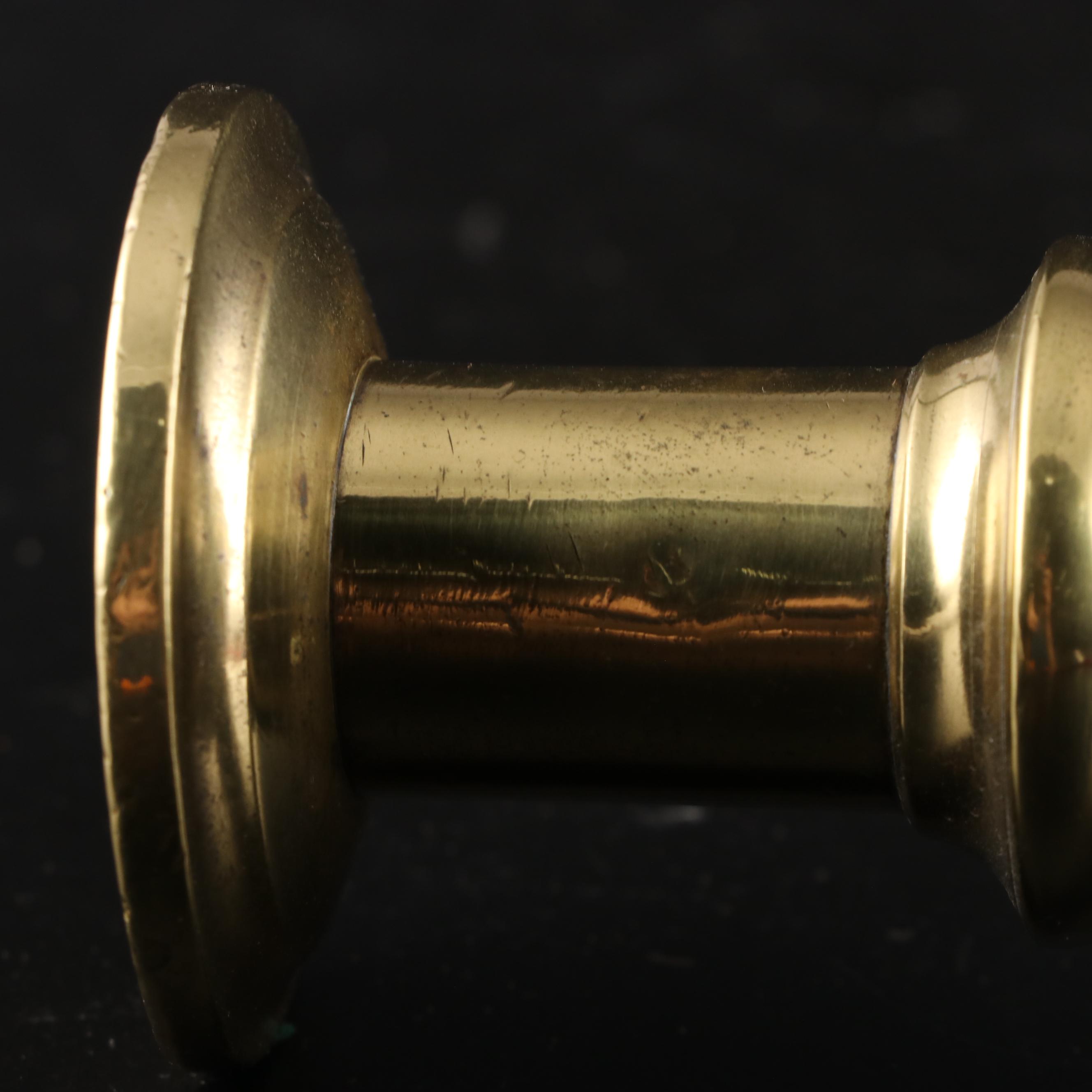 Victorian Style B&P Lacquered Brass and Cut Glass Oil Peg Lamps | EBTH