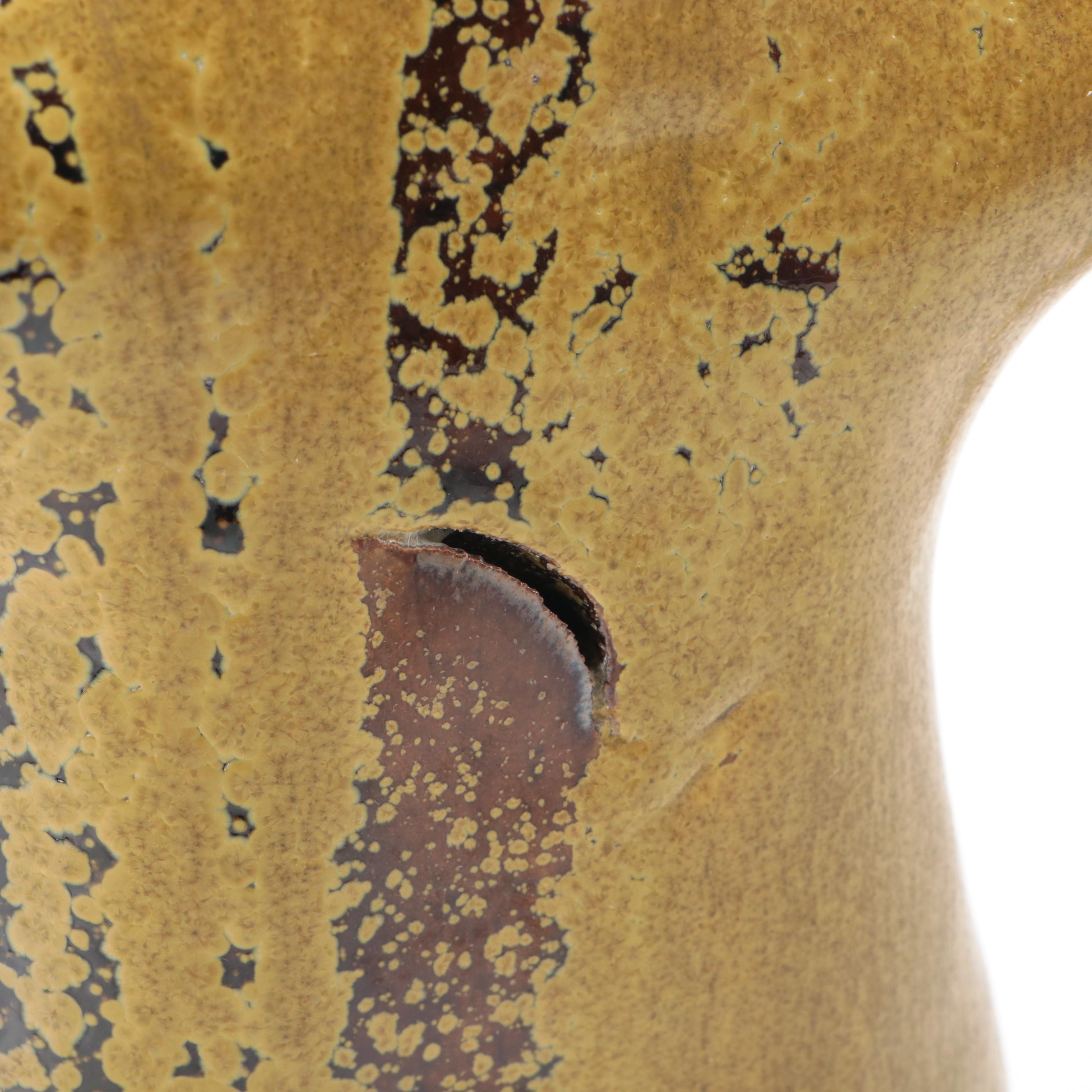 David Kastner Asian Influence Painted Ceramic Figure | EBTH