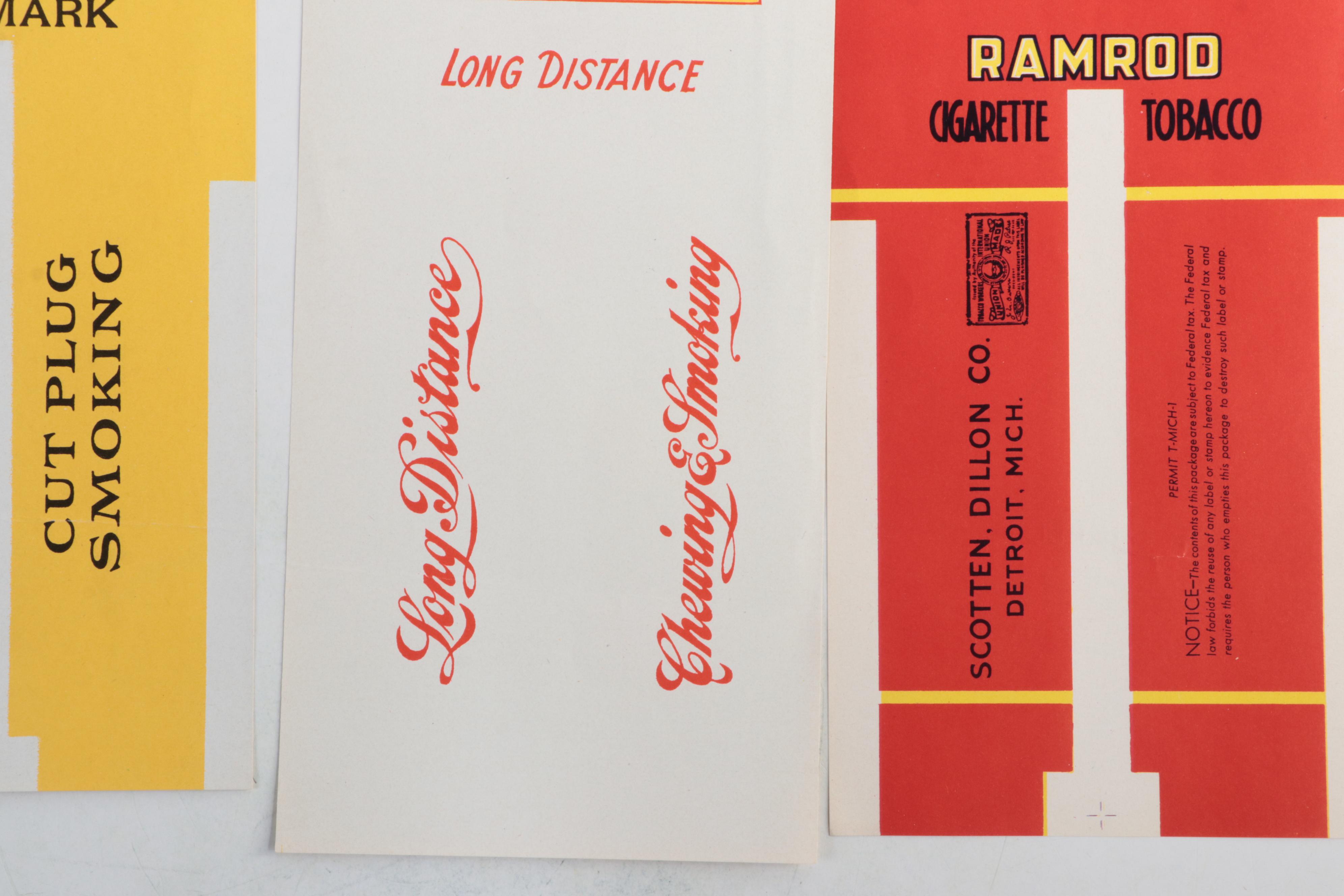 Peachey Chewing, Uncle Daniel, Sweet Mist with Other Tobacco Labels and ...