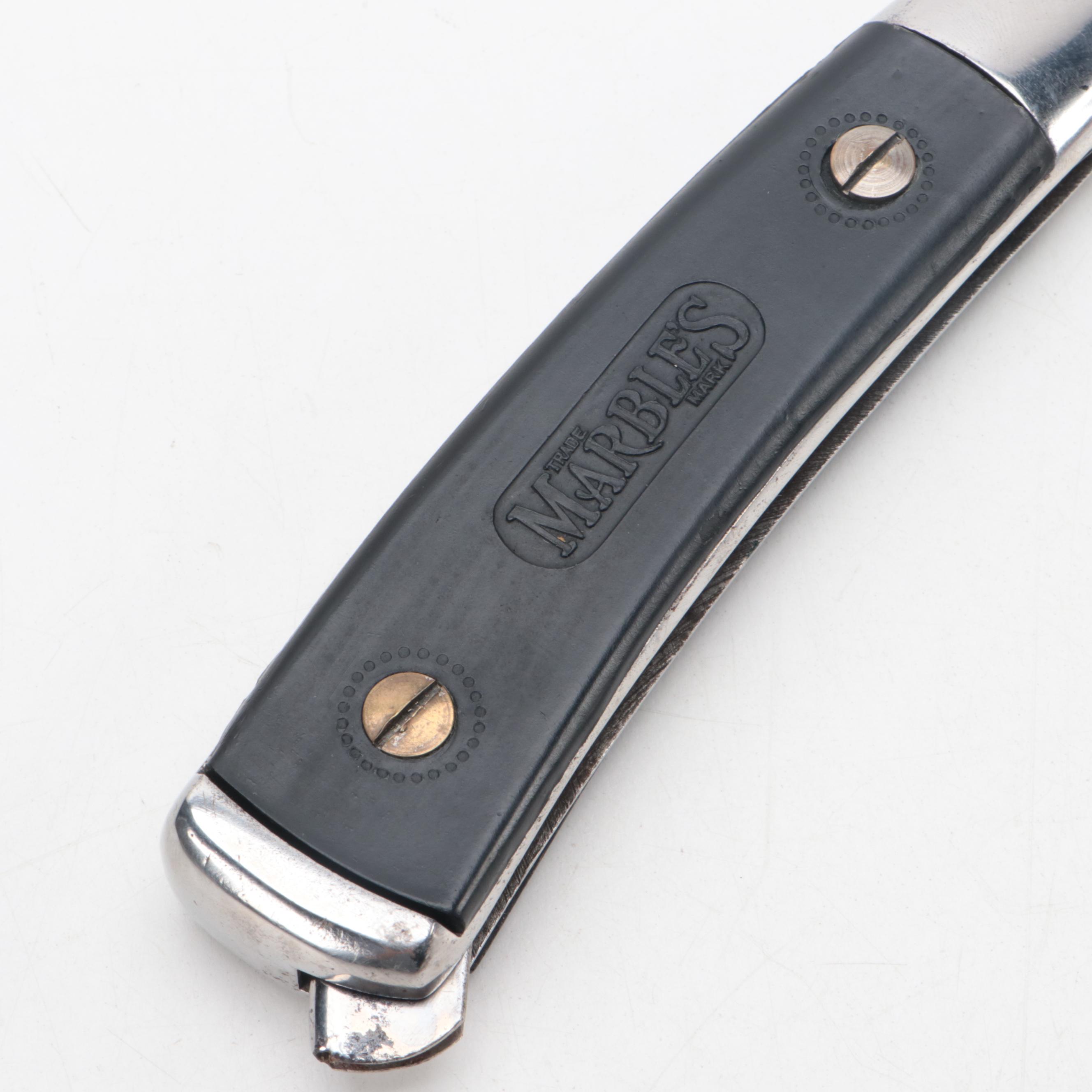 Three Marble Arms & Mfg Safety Pocket Axes, Early 20th Century ...