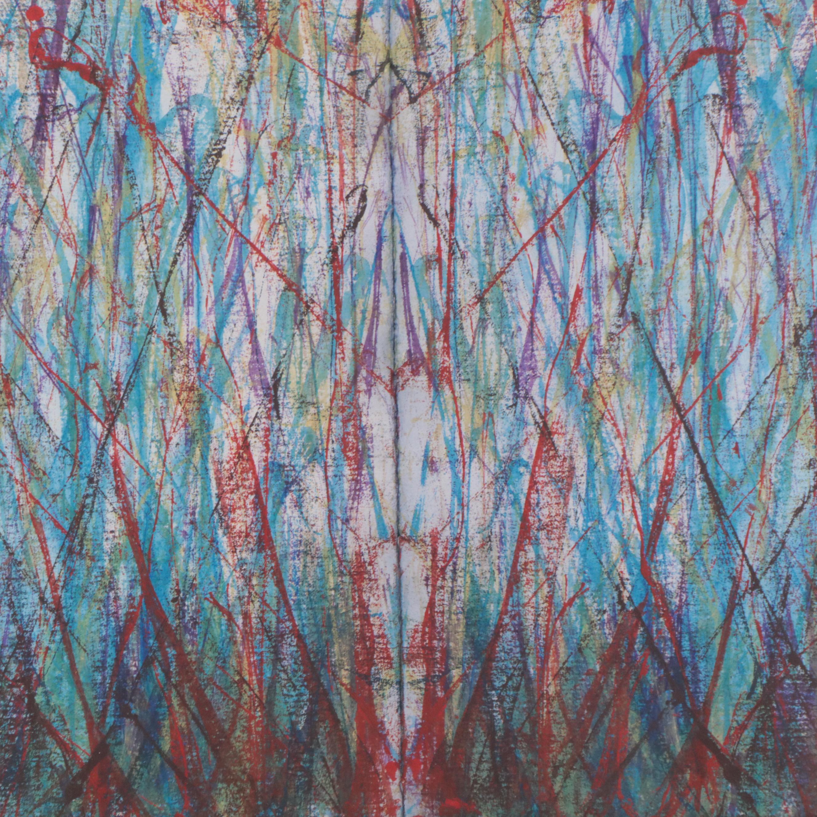 Abstract Expressionist Style Acrylic Painting | EBTH