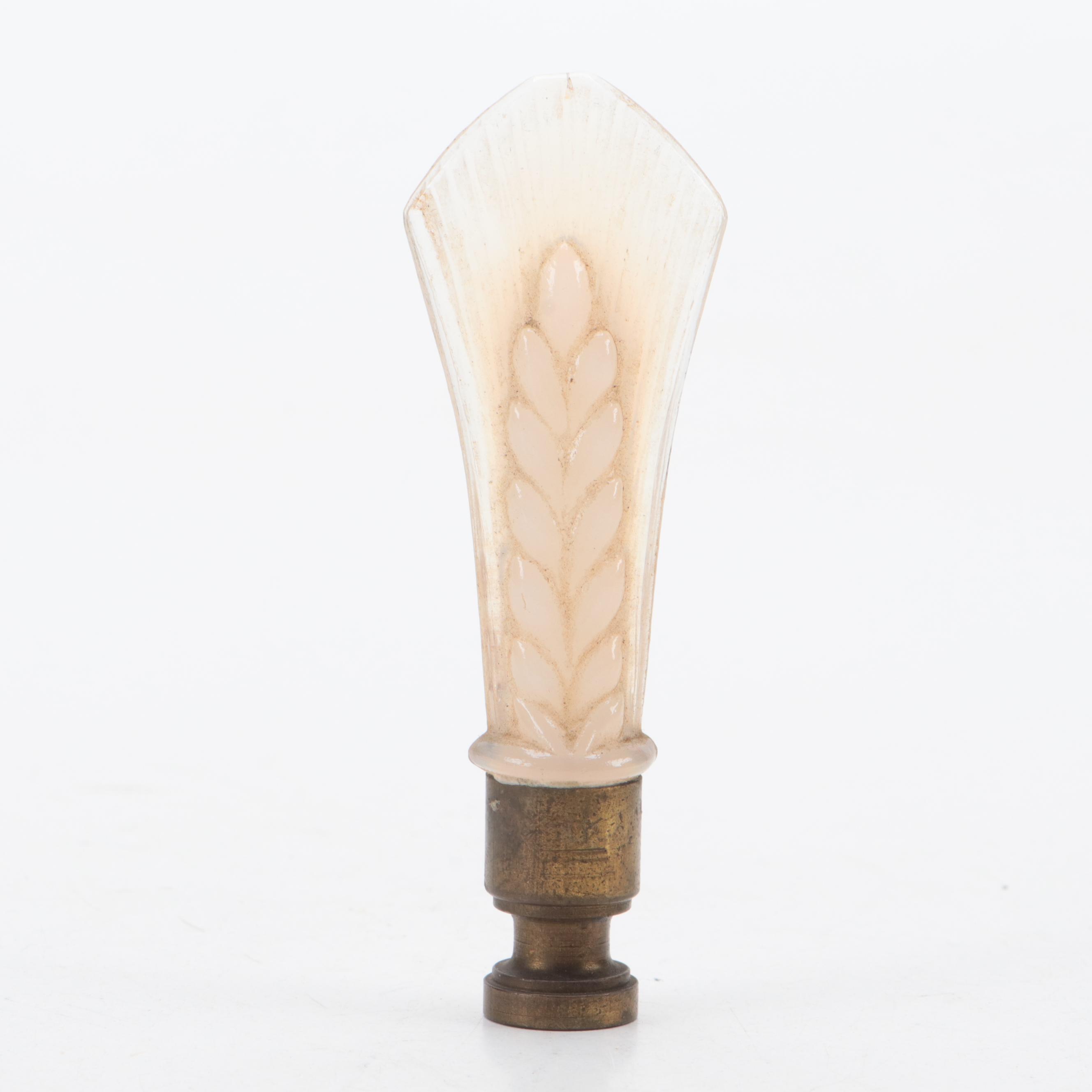 Art Deco Pressed Glass Lamp Finials | EBTH