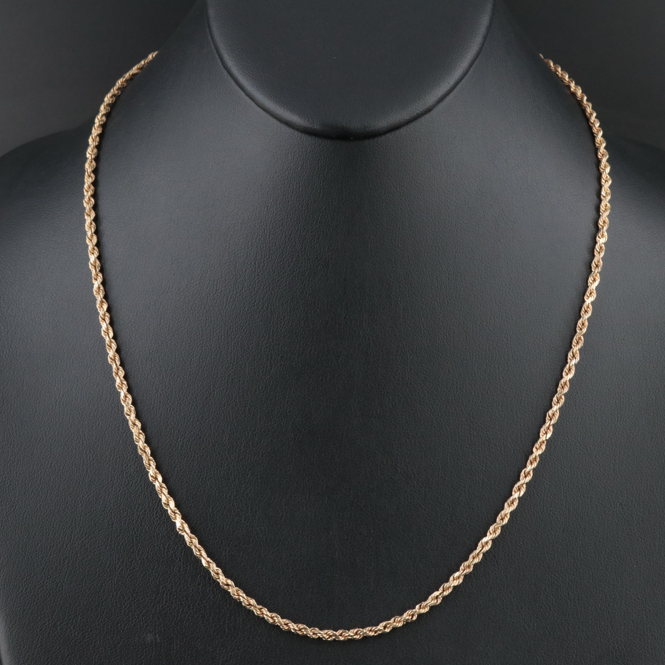 10K Rope Chain Necklace | Everything But The House