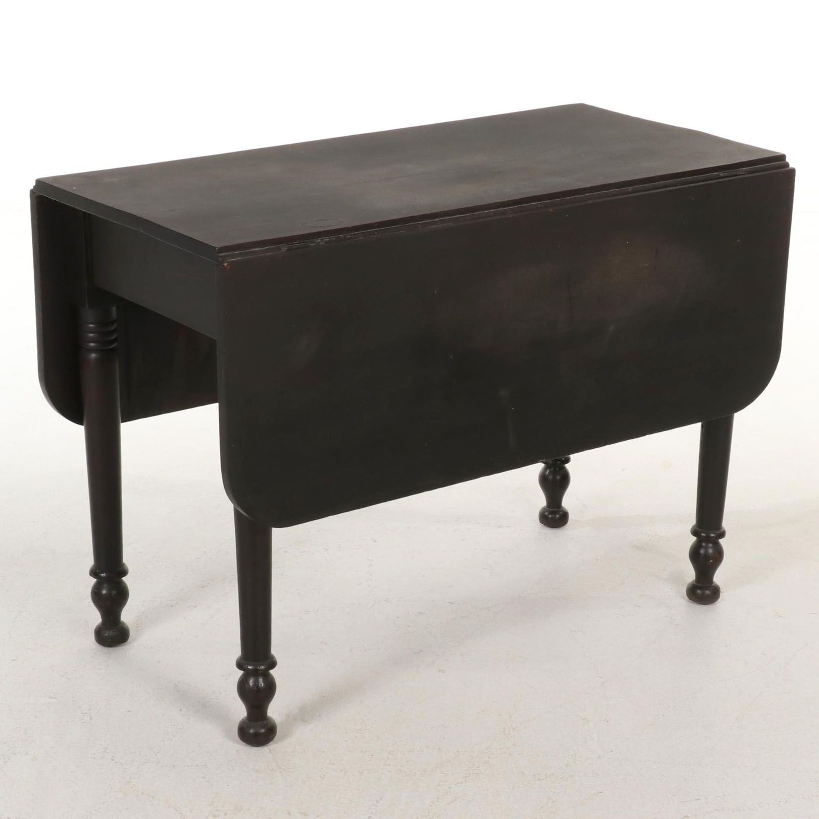 Ebonized Wood Drop Leaf Table, 19th Century | EBTH