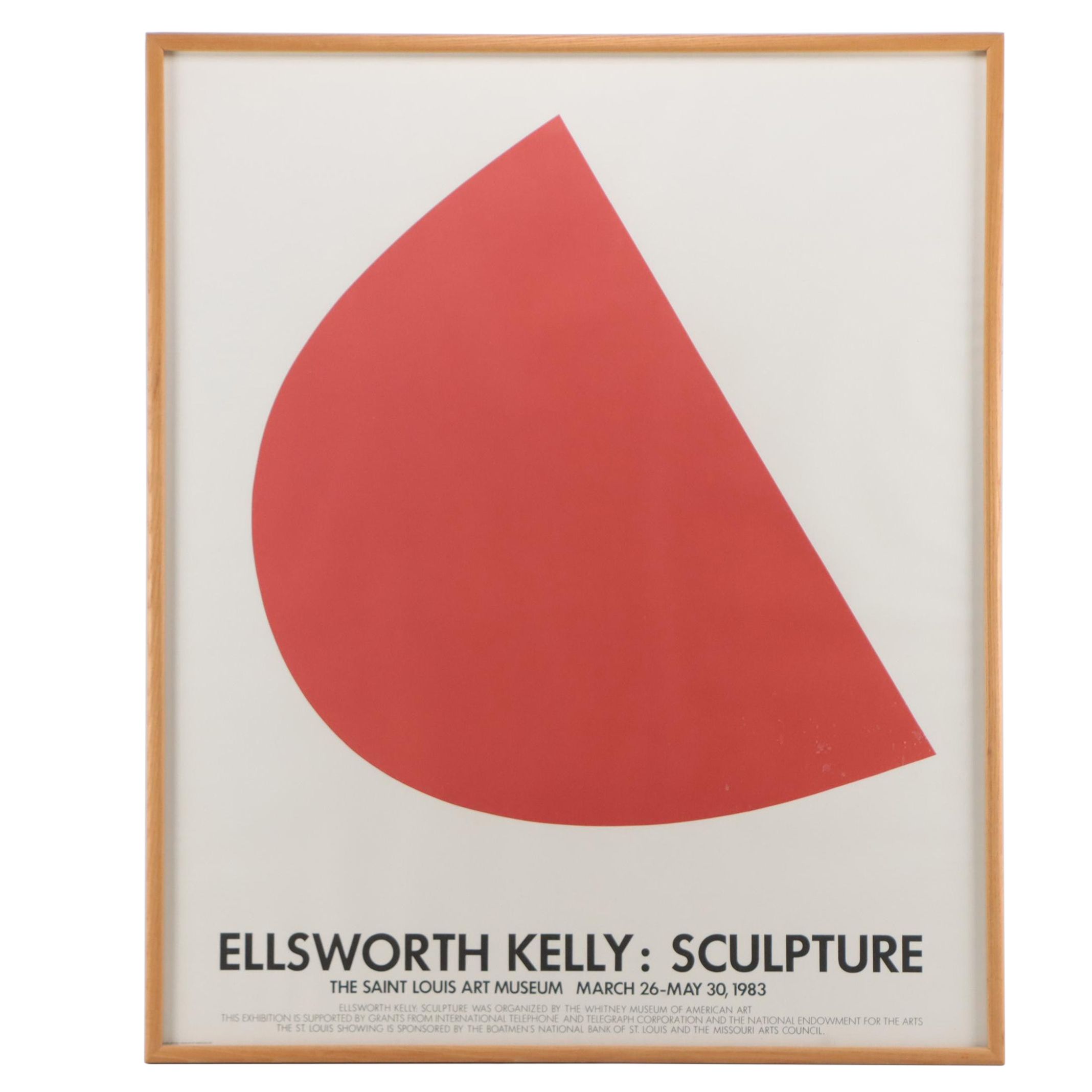Saint Louis Art Museum Ellsworth Kelly Lithograph Exhibition Poster ...
