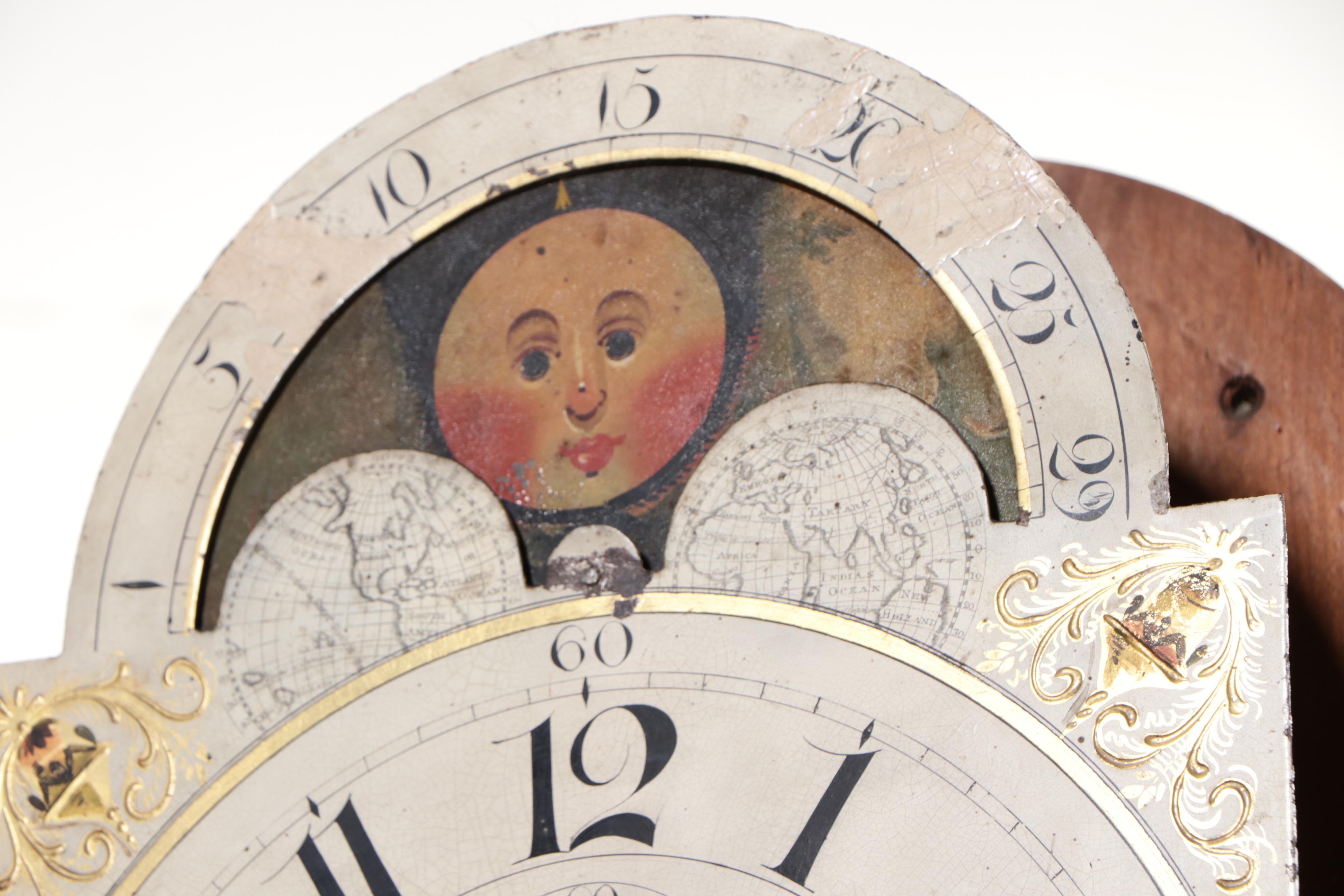 Reuben Merriman Federal Mahogany Tall Case Clock, Late 18th/ Early 19th ...