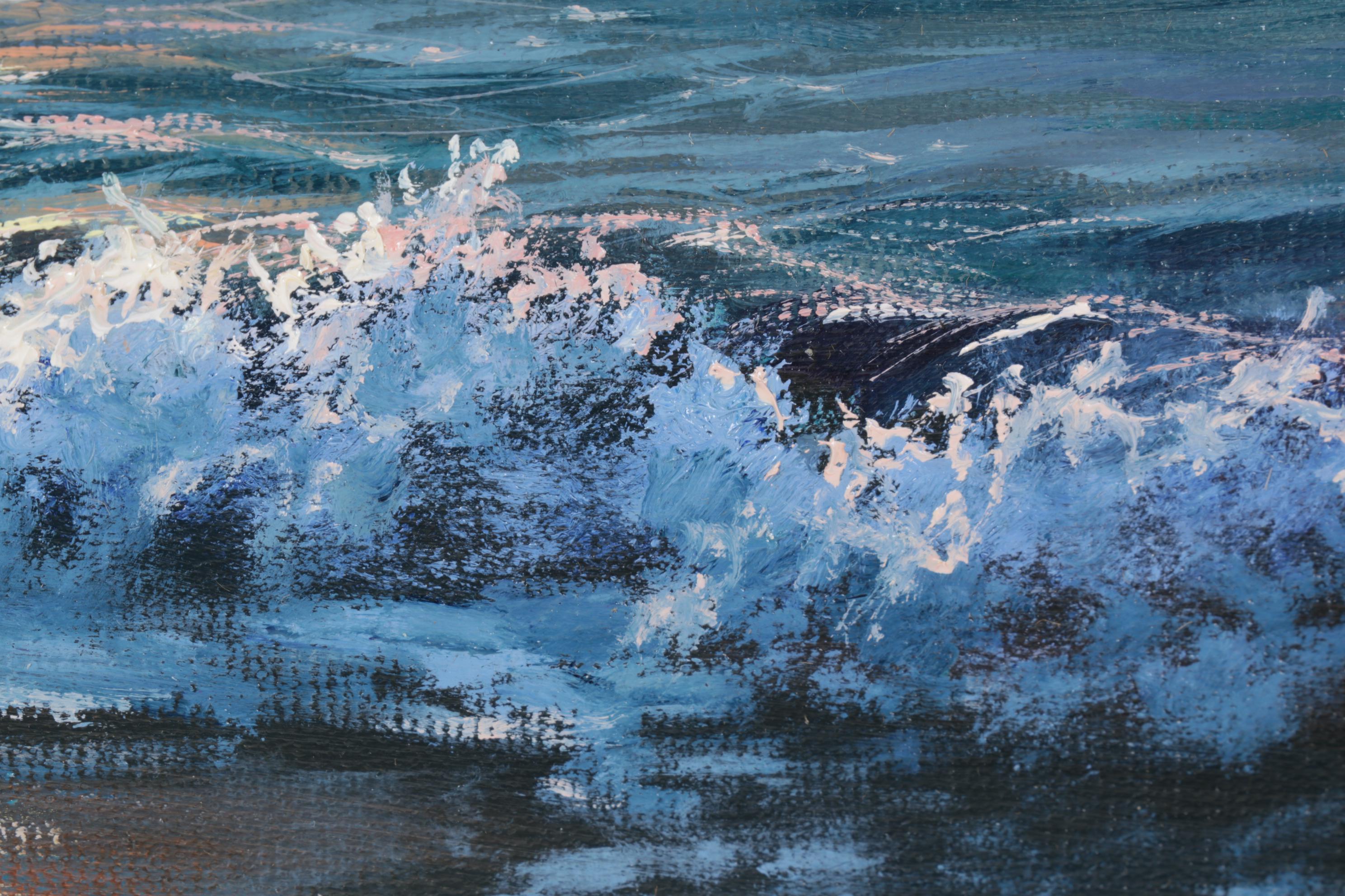 Jevgenijus Litvinas Seascape Oil Painting "Sunset," 2022 | EBTH