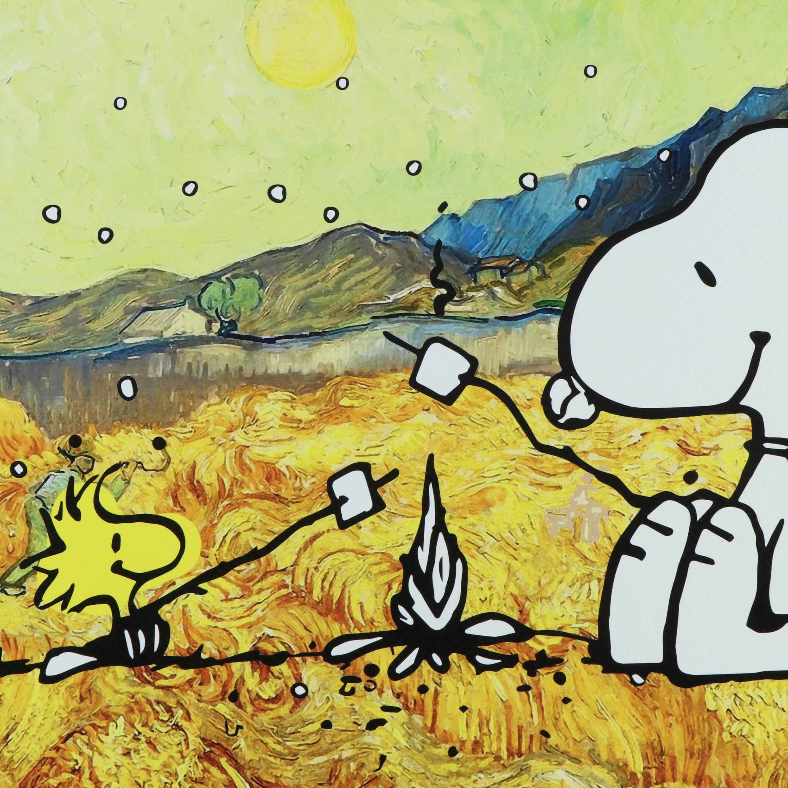 Death NYC Pop Art Graphic Print of Snoopy and Woodstock Roasting ...