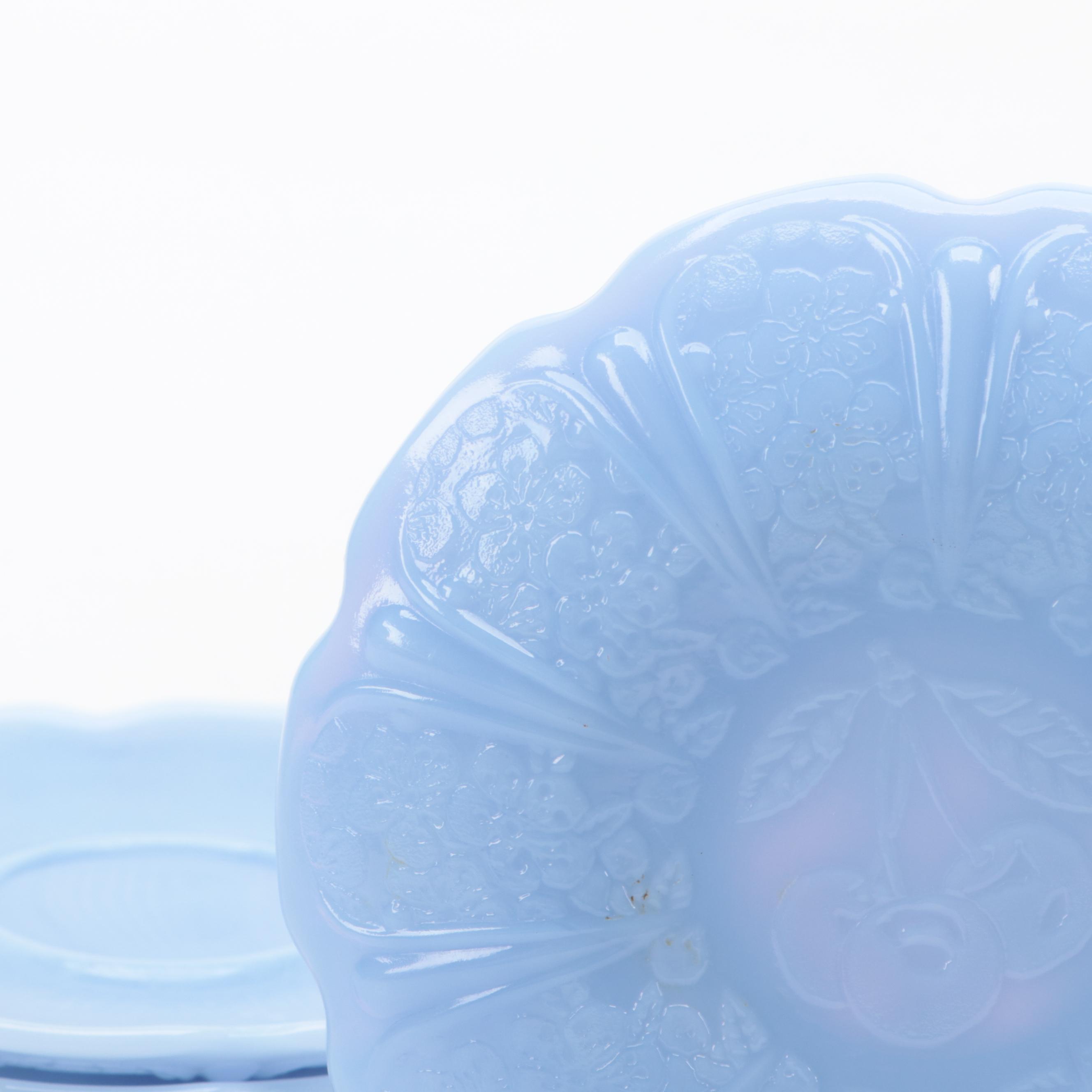 Jeannette Glass Delphite "Cherry Blossom" with Other Teapots and ...