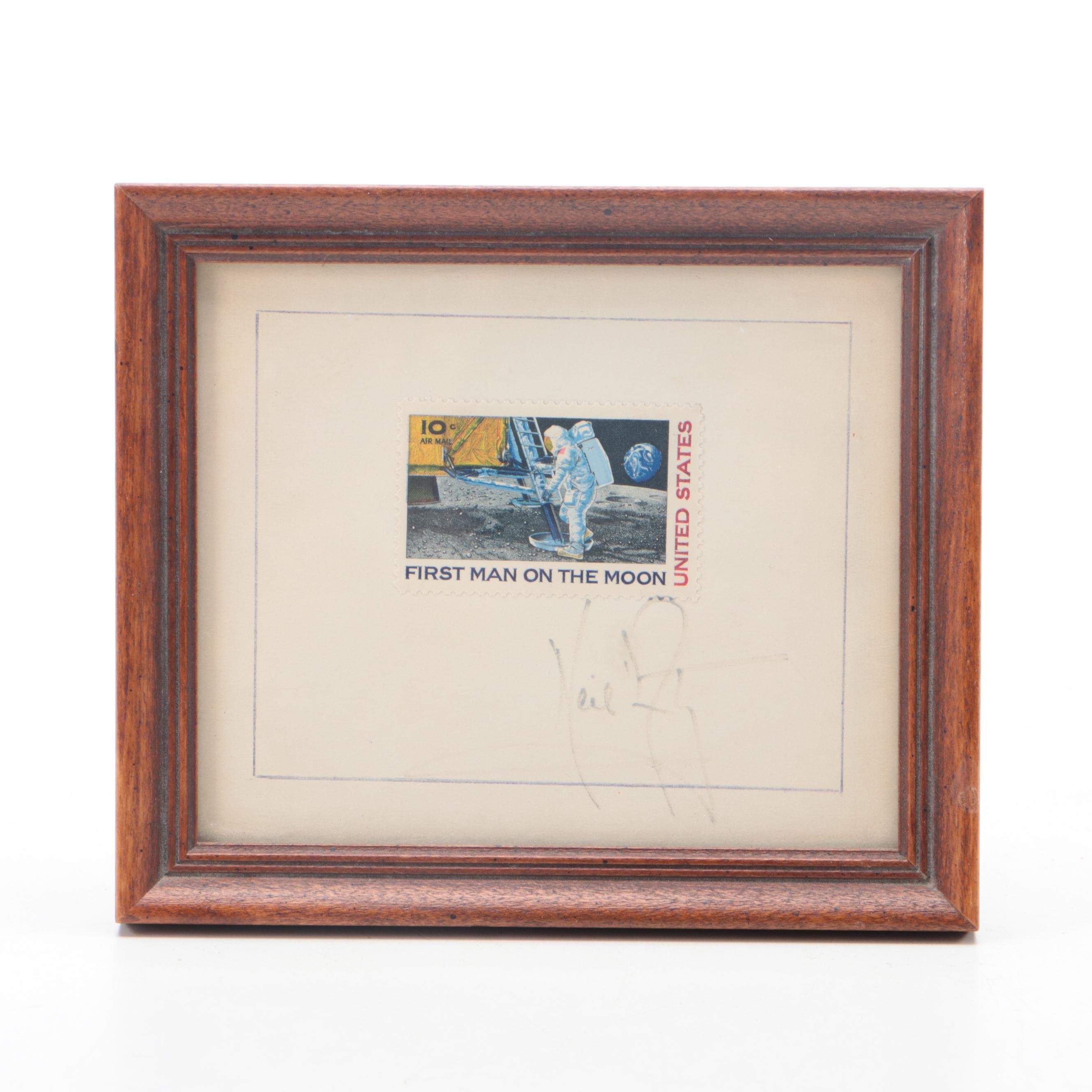 Framed Neil Armstrong Signature | EBTH