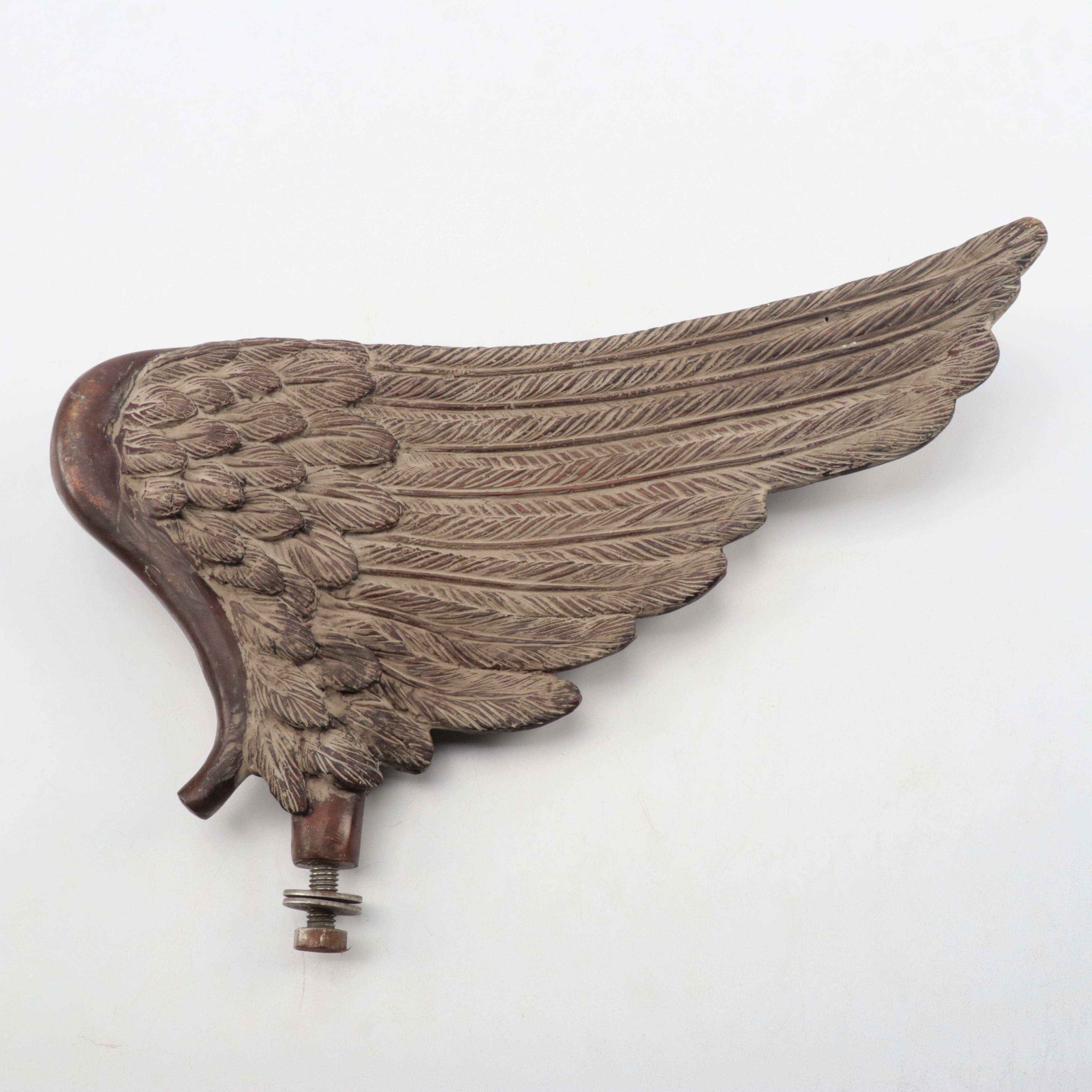 American Cast Brass Wing Finial | EBTH