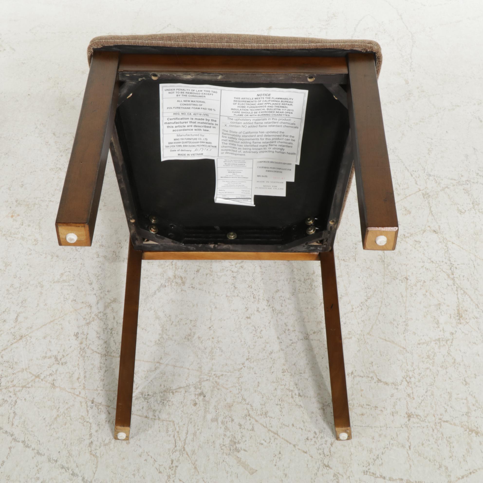 Contemporary Coster Dining Table with Four Chairs and Bench | EBTH