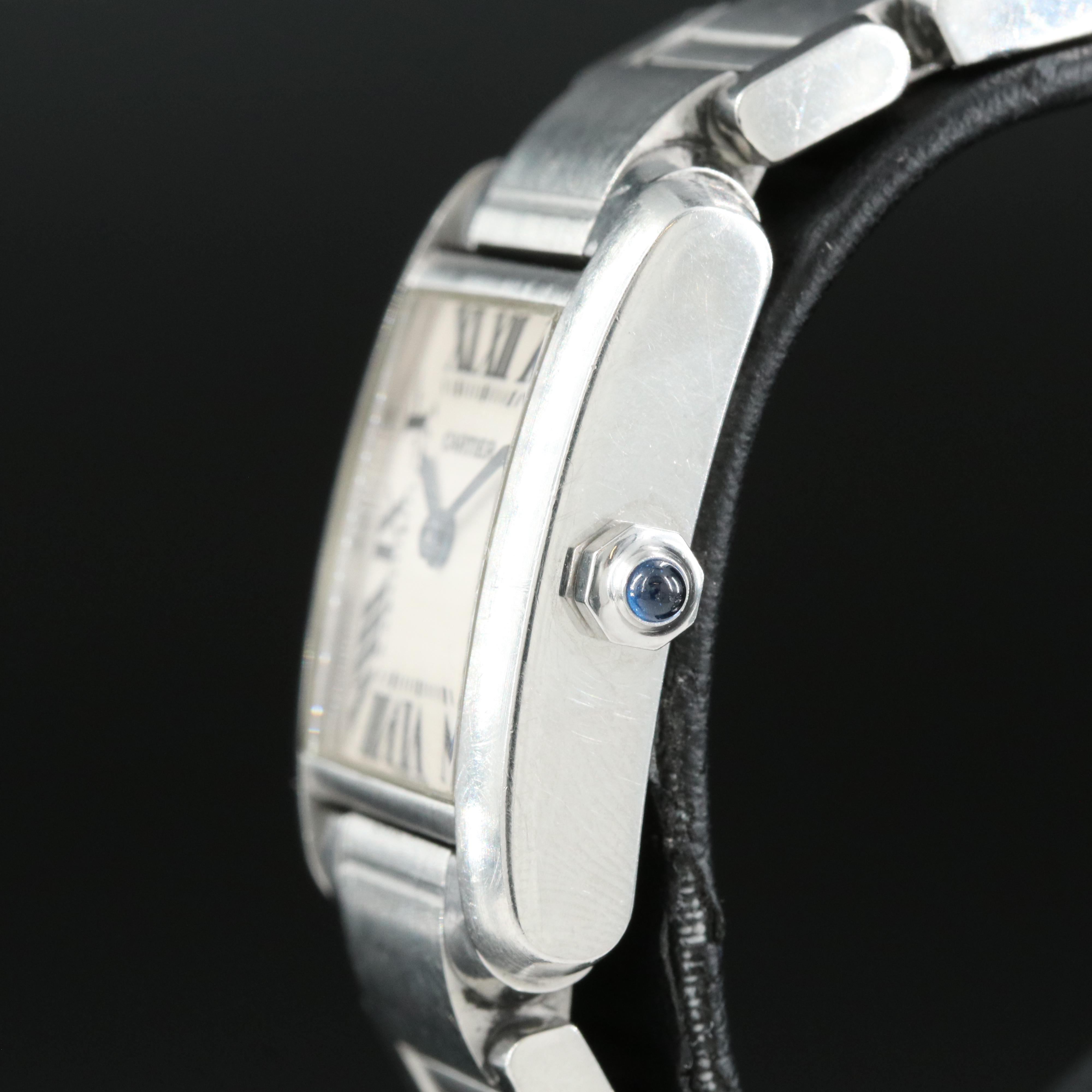 Cartier Tank Francaise Stainless Steel Quartz Wristwatch | EBTH