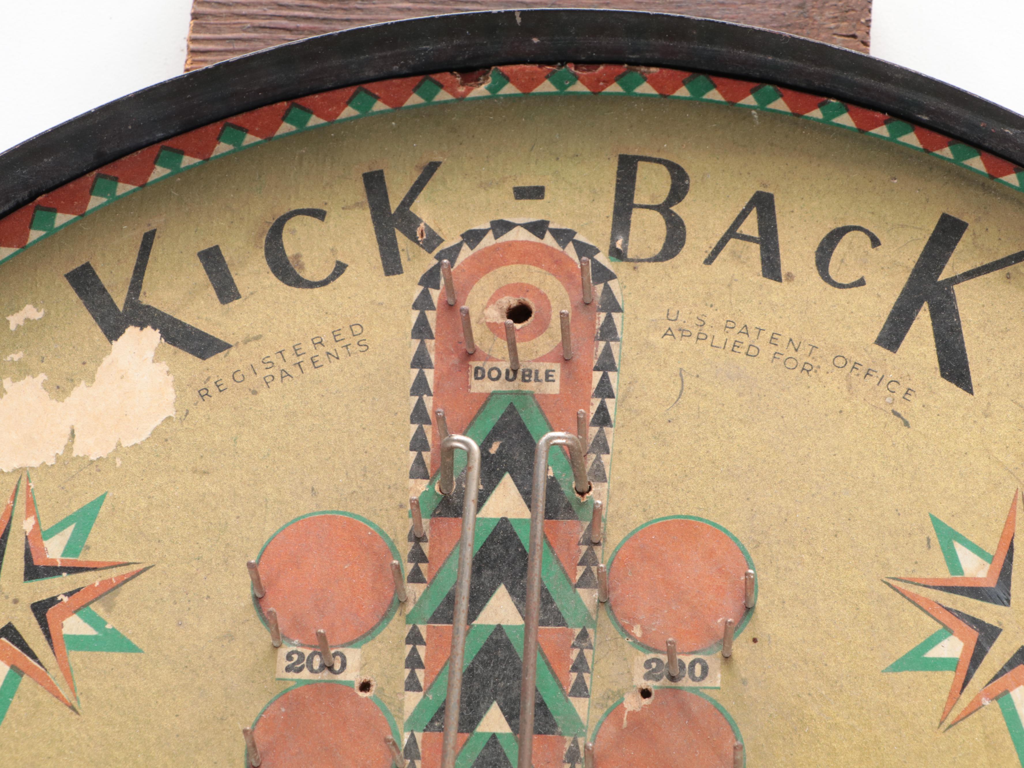 Kick-Back and Lindstrom's Gold Star Pinball Games, Mid-20th Century | EBTH