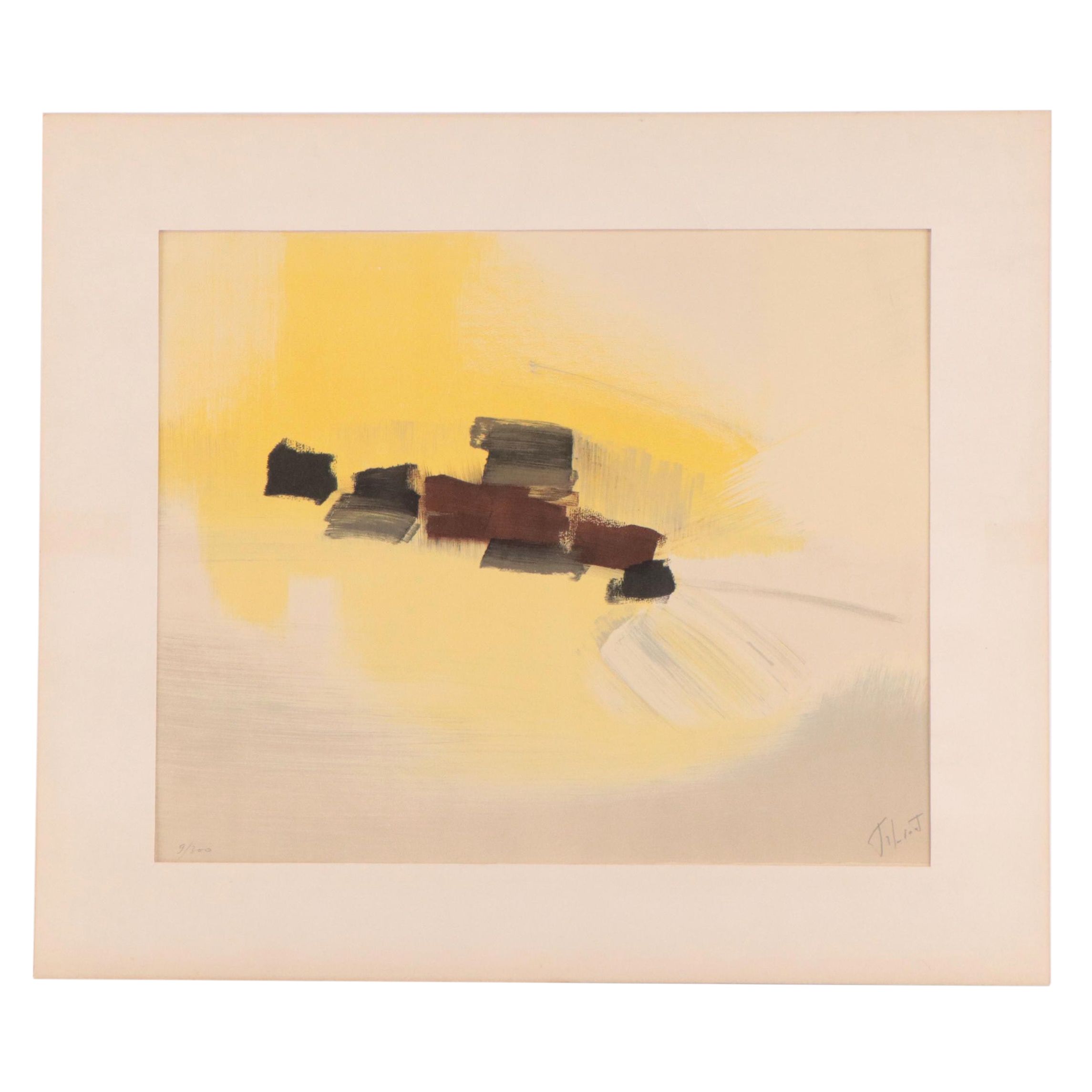 Pierre Tal-Coat Abstract Color Lithograph "Dans les champs," 1959 | EBTH