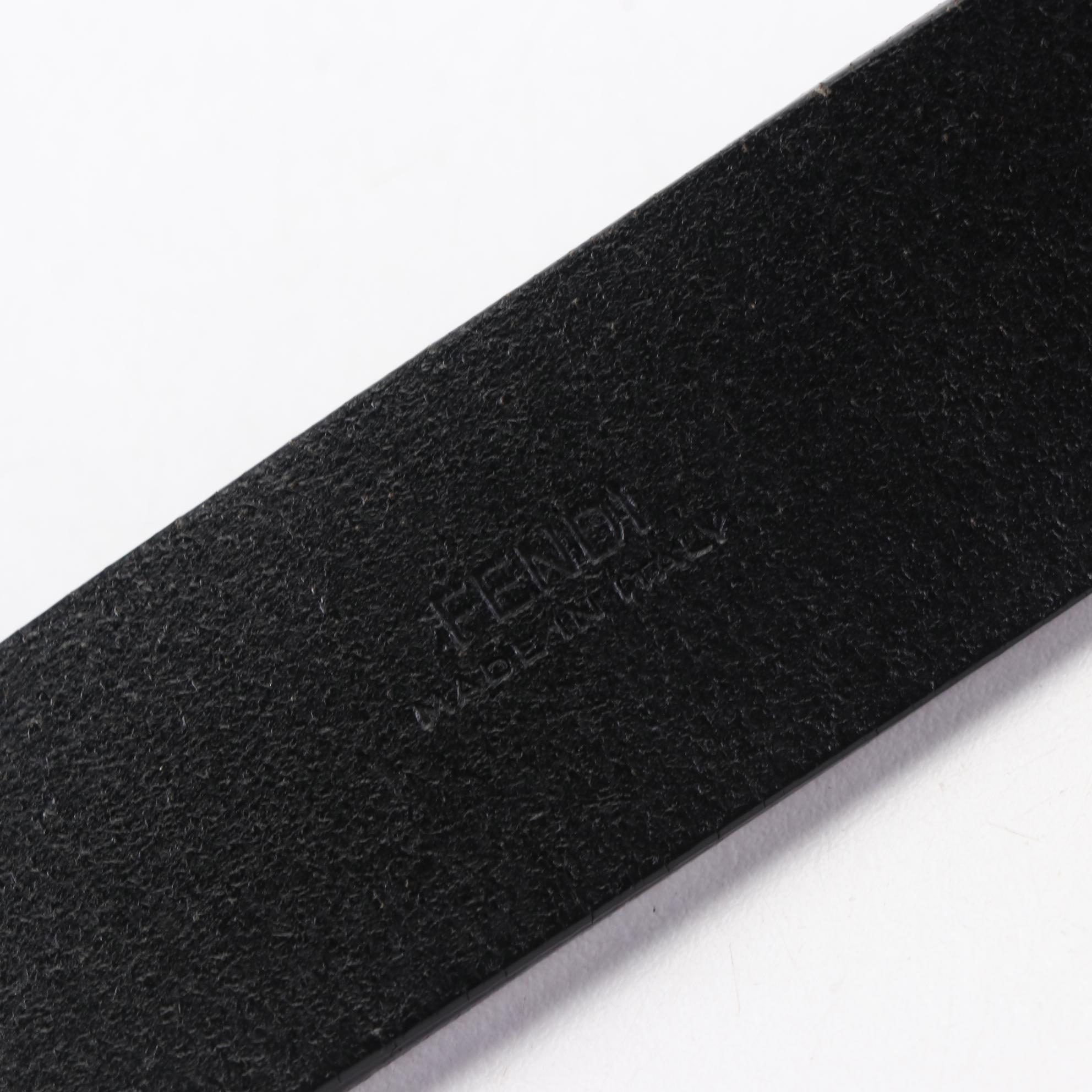 Fendi Black Leather Monster Belt | EBTH