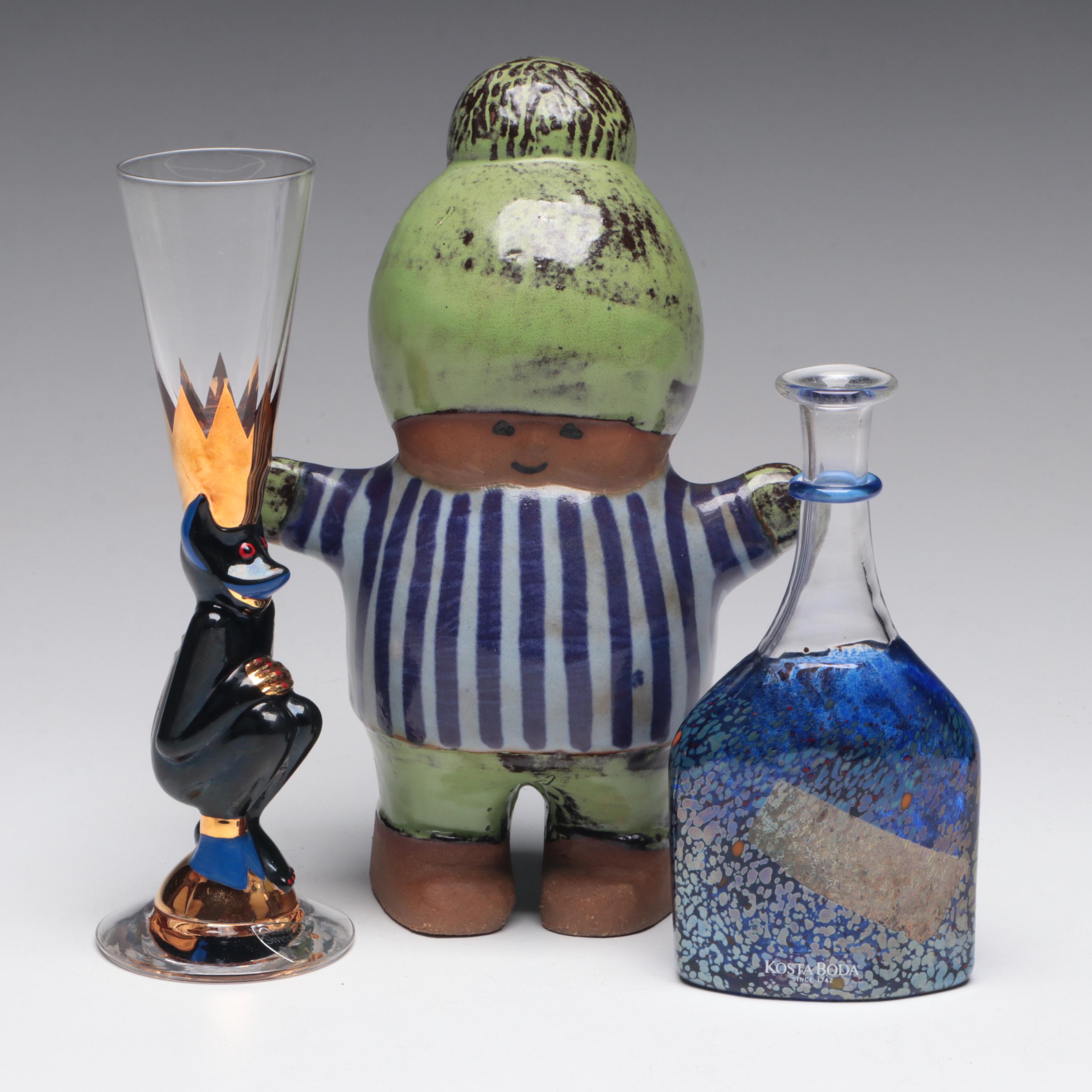 Orrefors Nobel Collection Devil Schnapps Glass with Other Swedish Decor ...