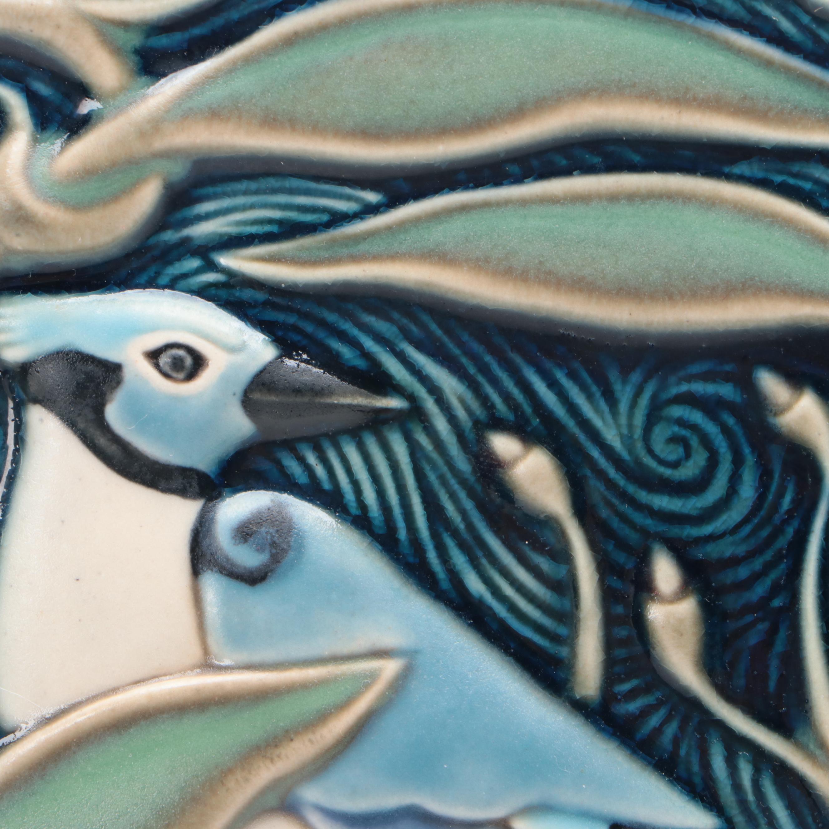 Rookwood Revival Blue Jay Ceramic Tile, 2012 | EBTH