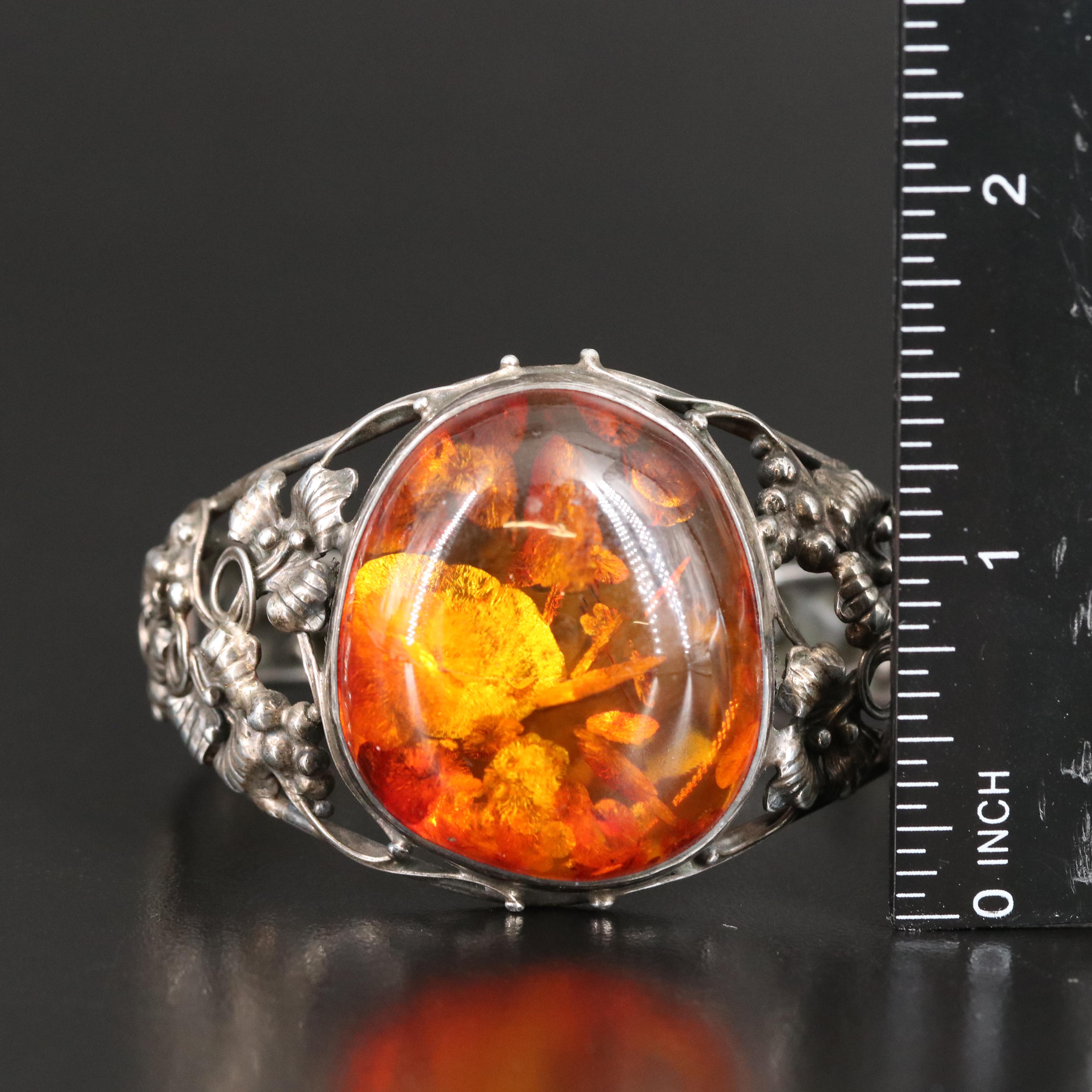 Polish Sterling Amber Vining Bracelet | Everything But The House