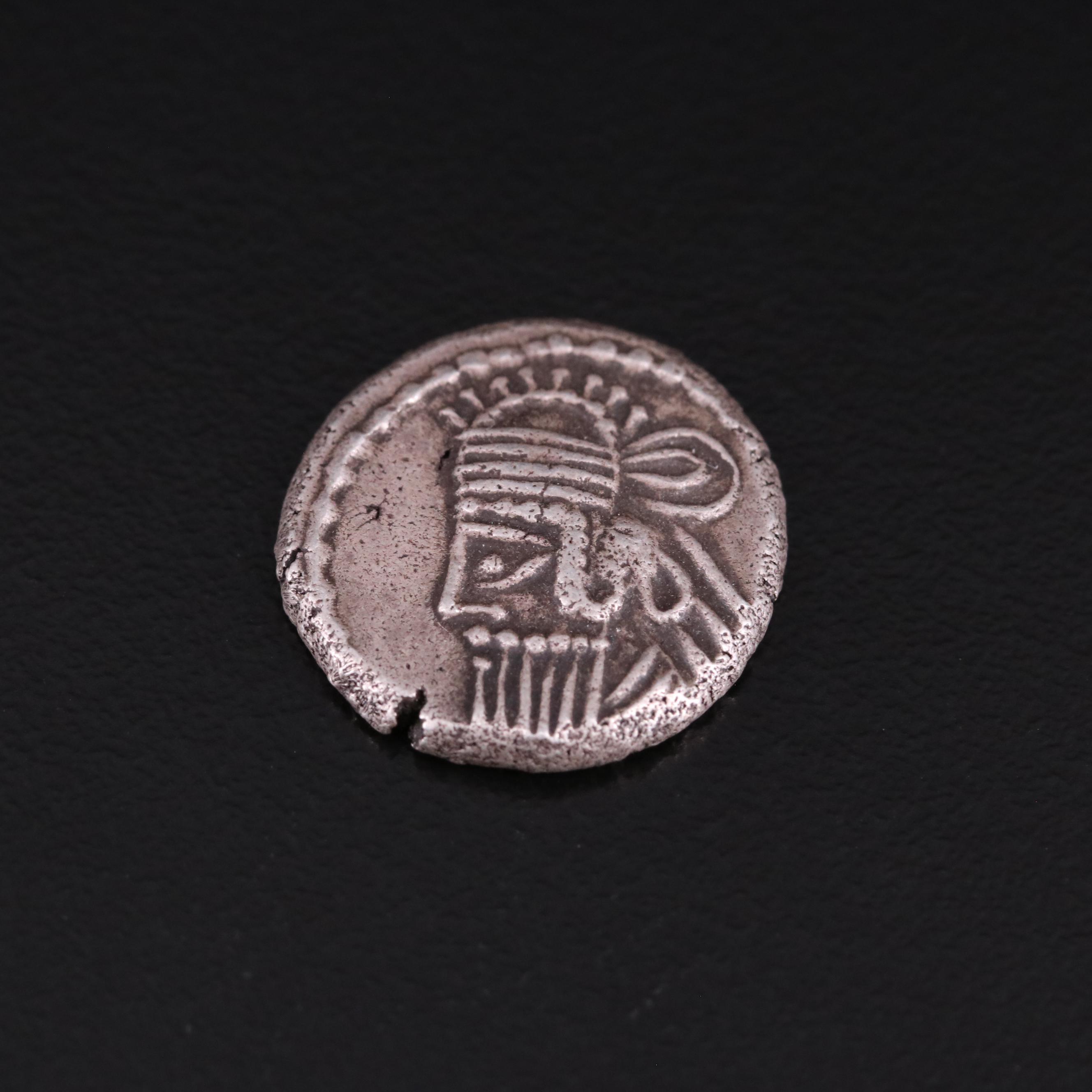Ancient Parthian Kingdom AR Drachm Coin of Osroes II, ca. 190 A.D. | EBTH