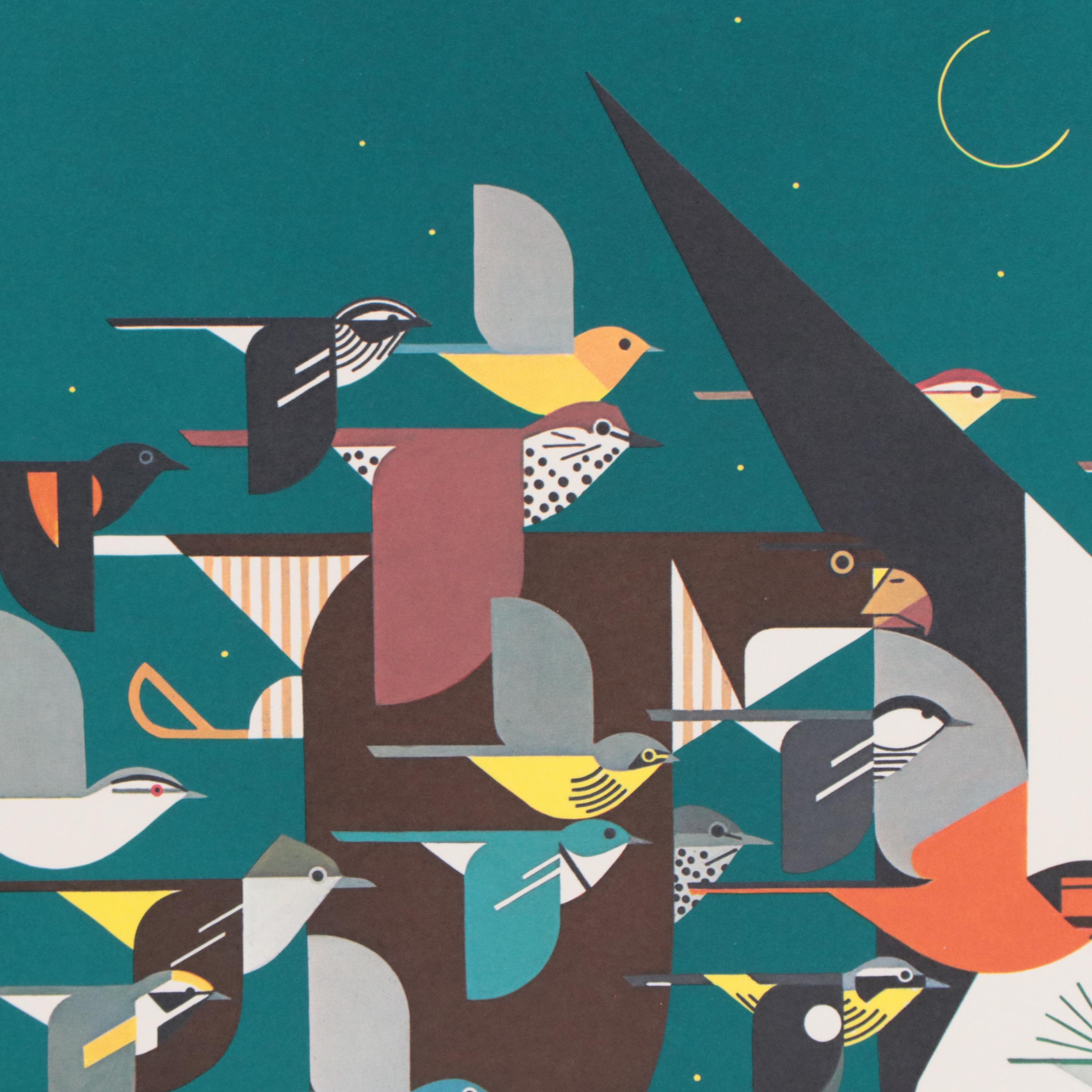 Charley Harper Offset Lithograph "Mystery of the Missing Migrants" | EBTH