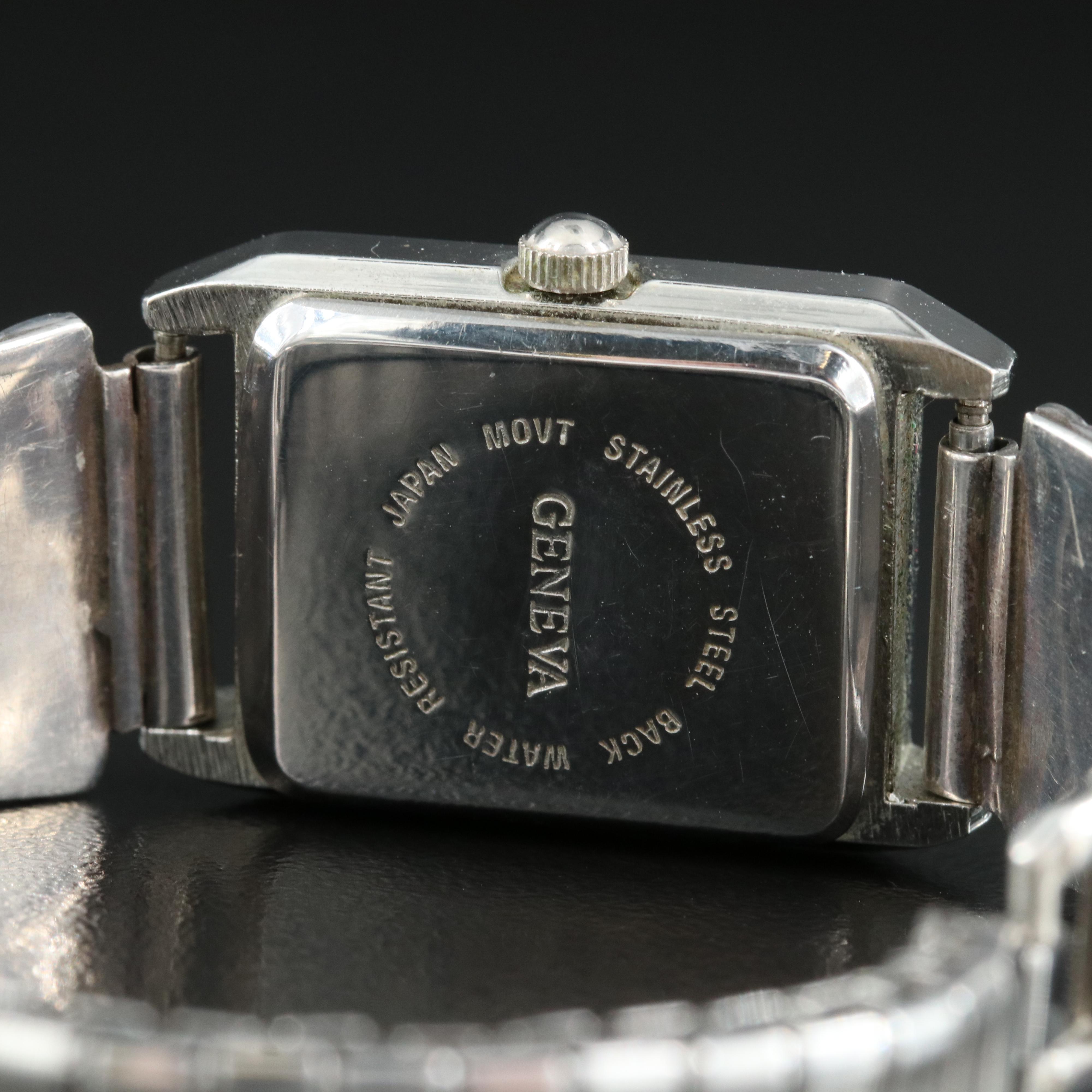 Geneva Diamond Accented Dial Quartz Wristwatch | EBTH