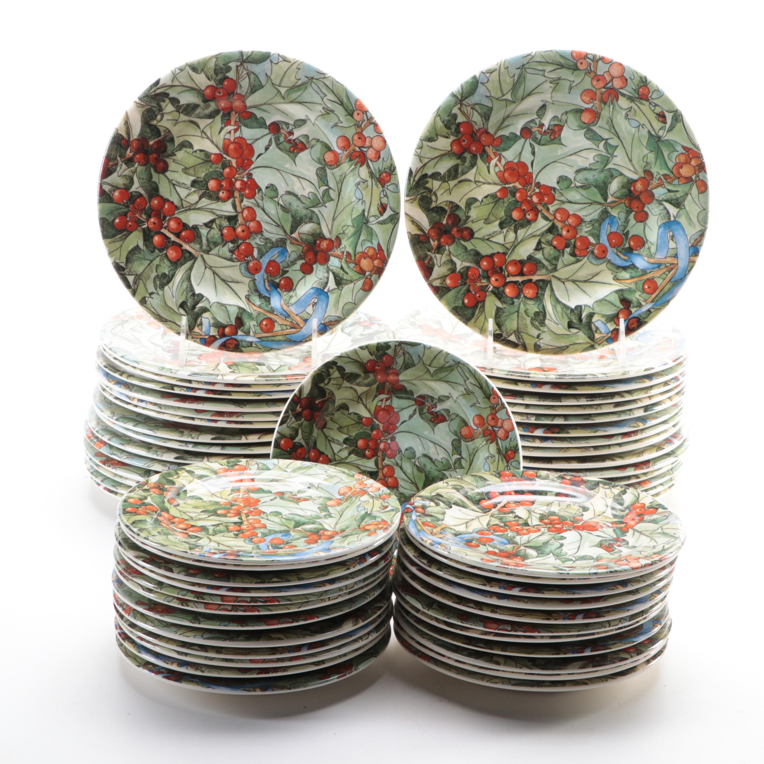 Faiencerie De Gien "Le Houx" Dinnerware, 1988–2005 | EBTH