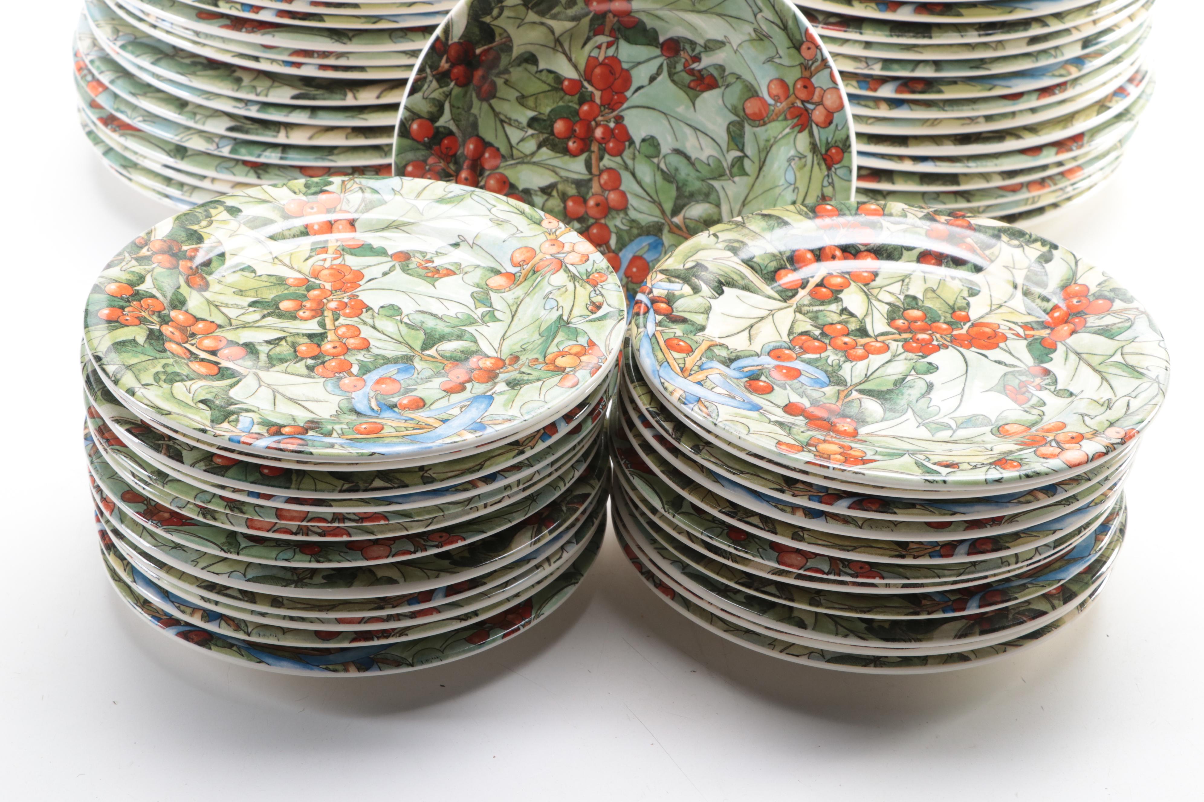 Faiencerie De Gien "Le Houx" Dinnerware, 1988–2005 | EBTH