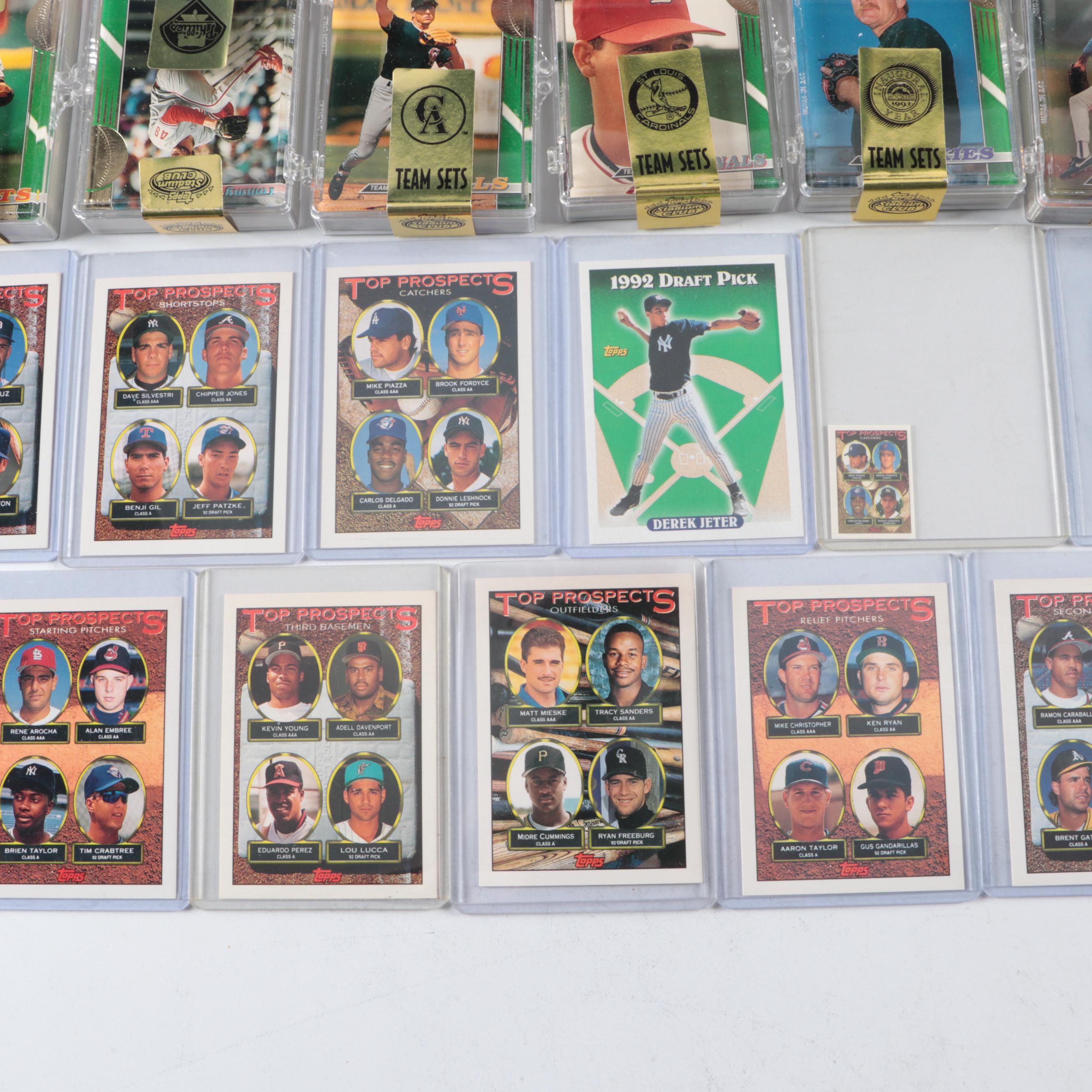 1990's Topps Baseball Sets, Sealed, Opened, Derek Jeter DP Rookie ...