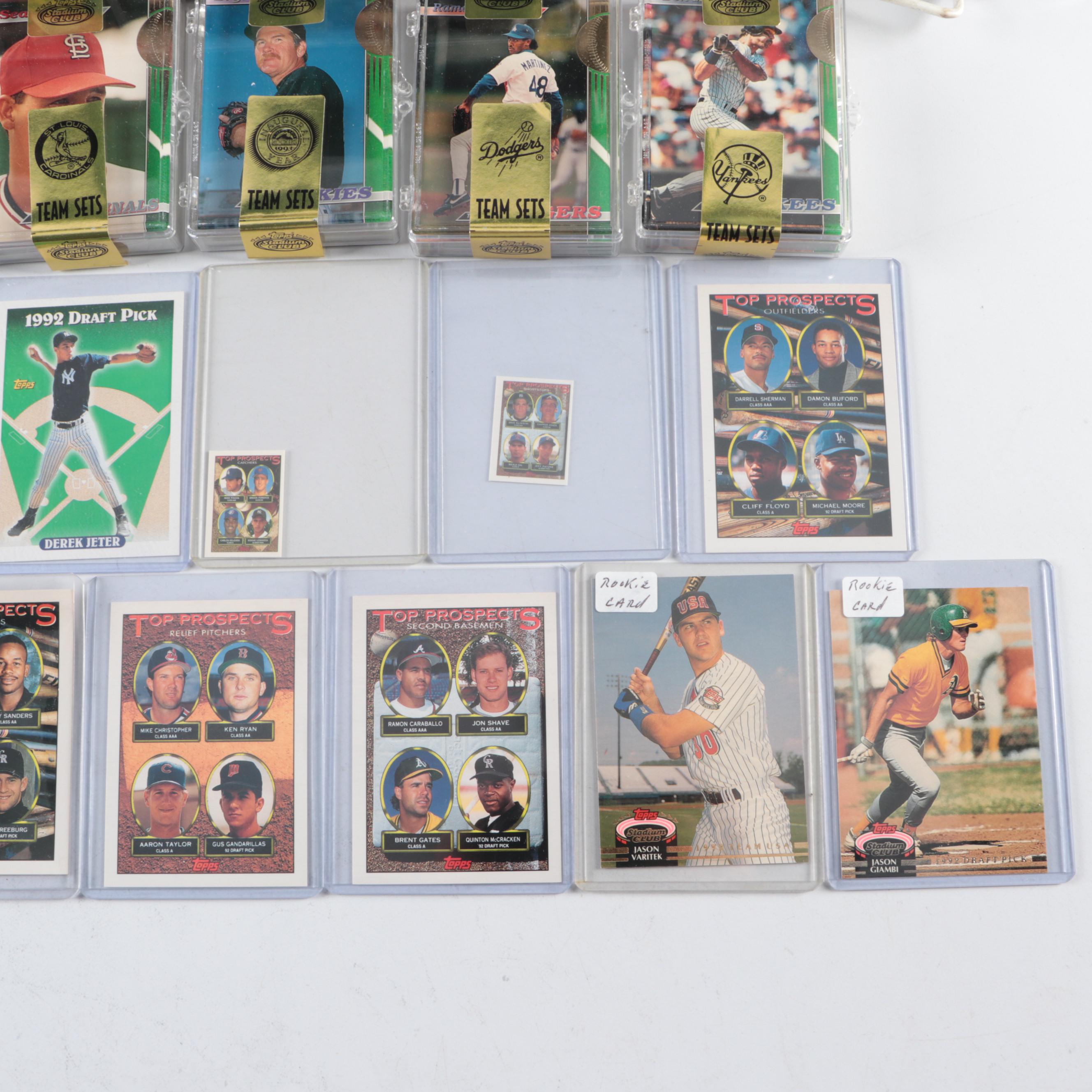1990's Topps Baseball Sets, Sealed, Opened, Derek Jeter DP Rookie ...
