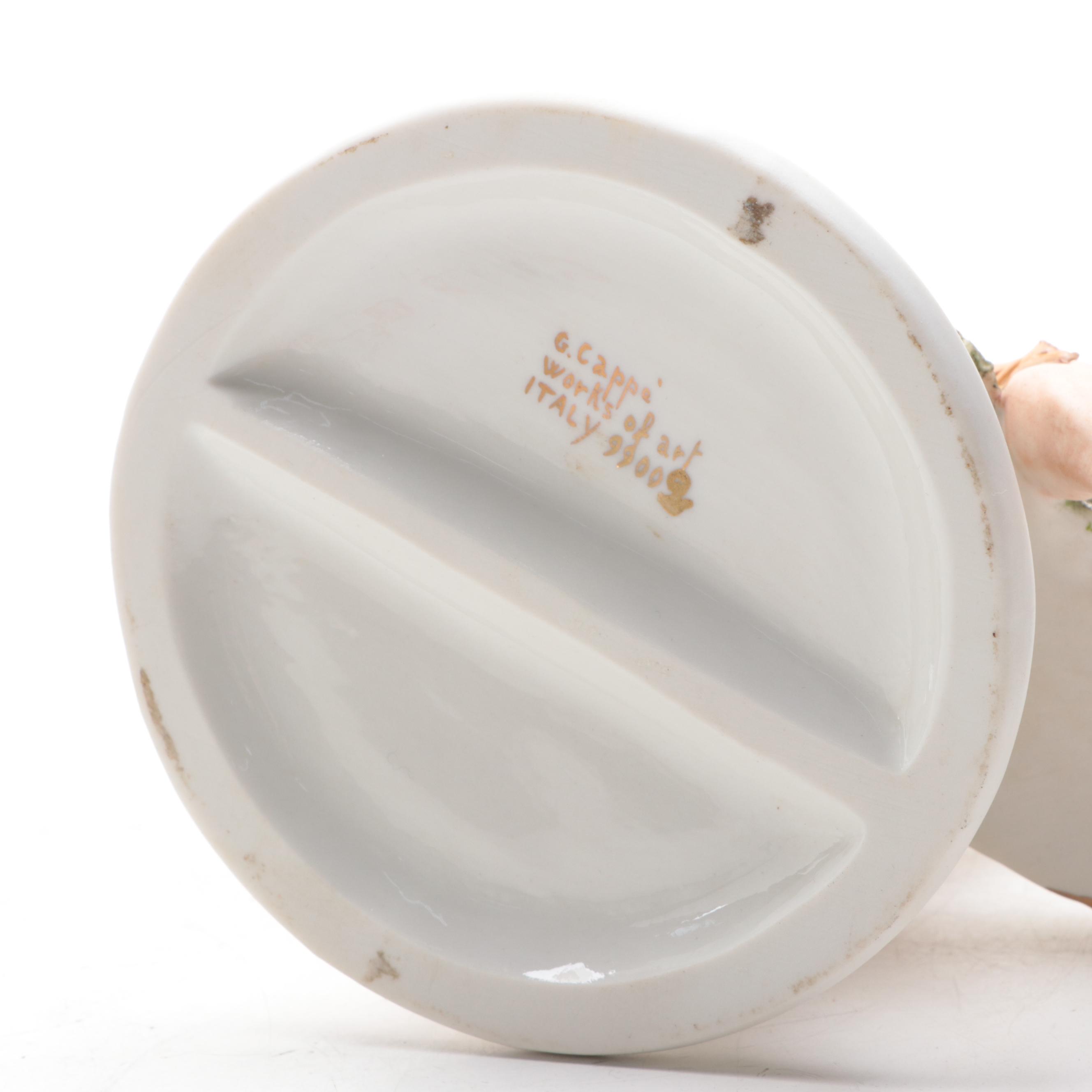 Giuseppe Cappè Porcelain Figurines of Courting Couple, Mid-20th Century ...