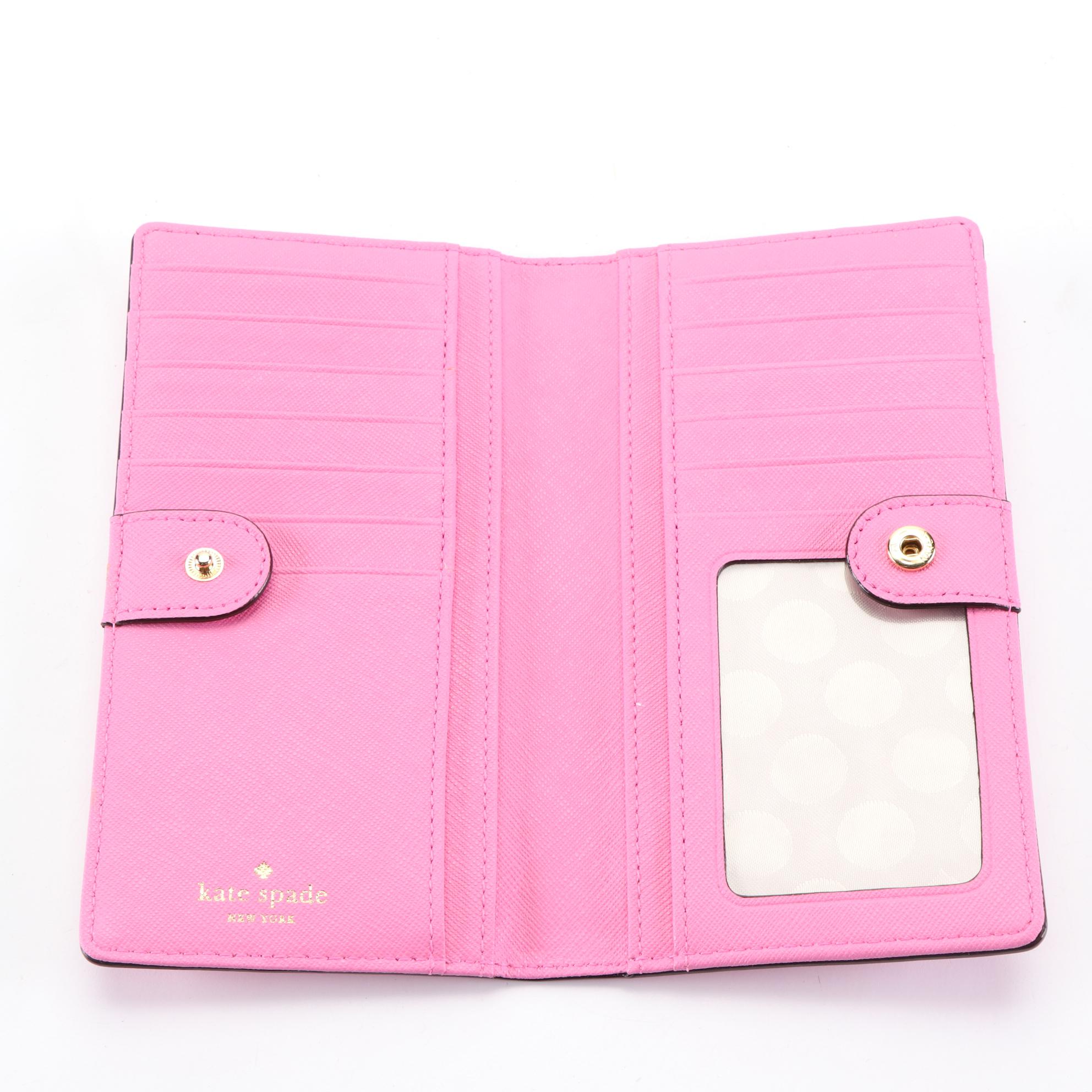 Kate Spade New York Cedar Street Stacy Wallet in Rouge Pink Saffiano ...
