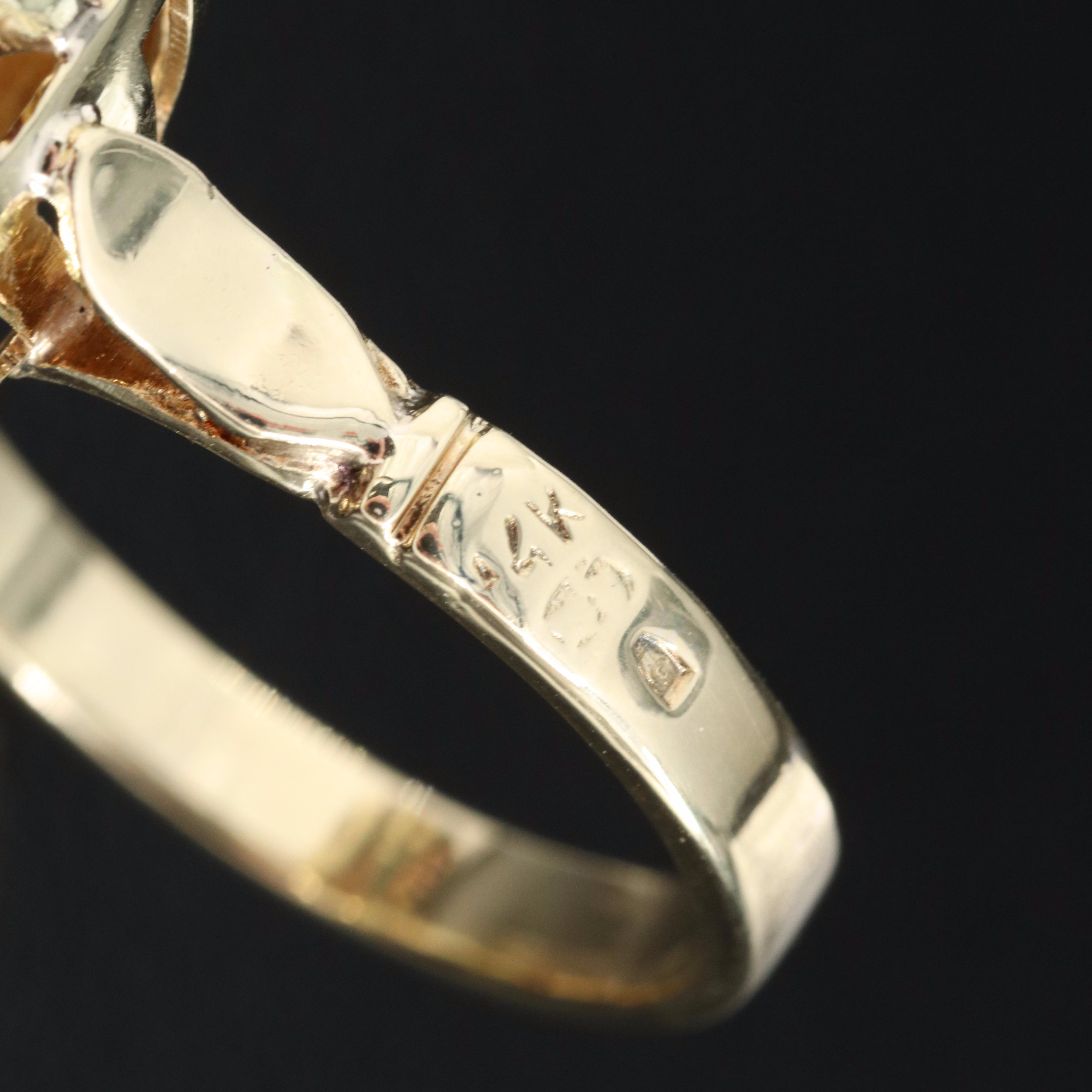 Israeli 14K Gold Opal and Ruby Ring | EBTH