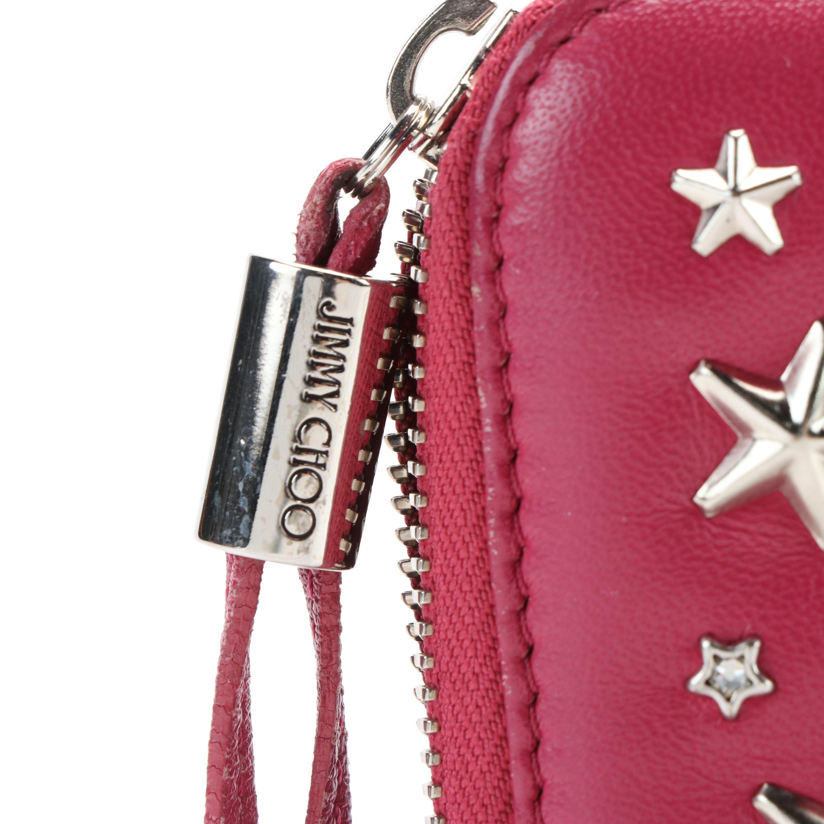 Jimmy Choo Filipa Star Studded Leather Zip Around Wallet | EBTH