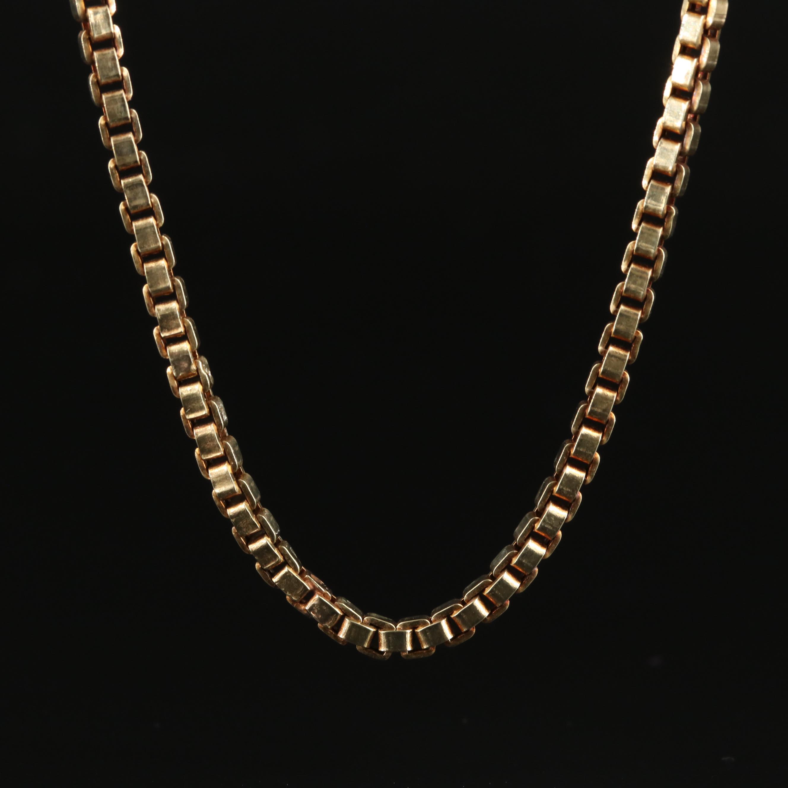 14K Box Chain Necklace | Everything But The House