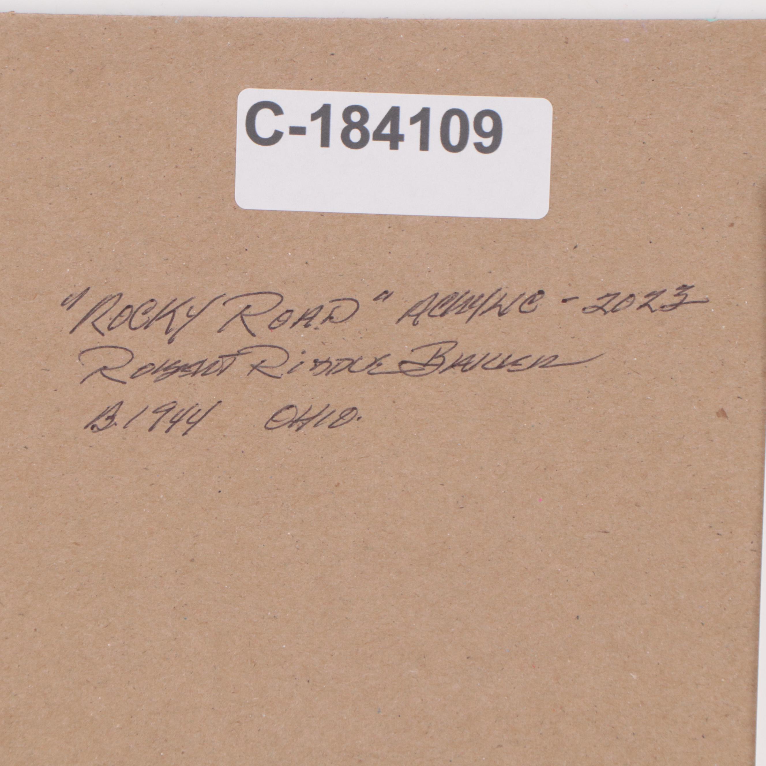 Robert Riddle-Baker Acrylic Painting "Rocky Road," 2023 | EBTH