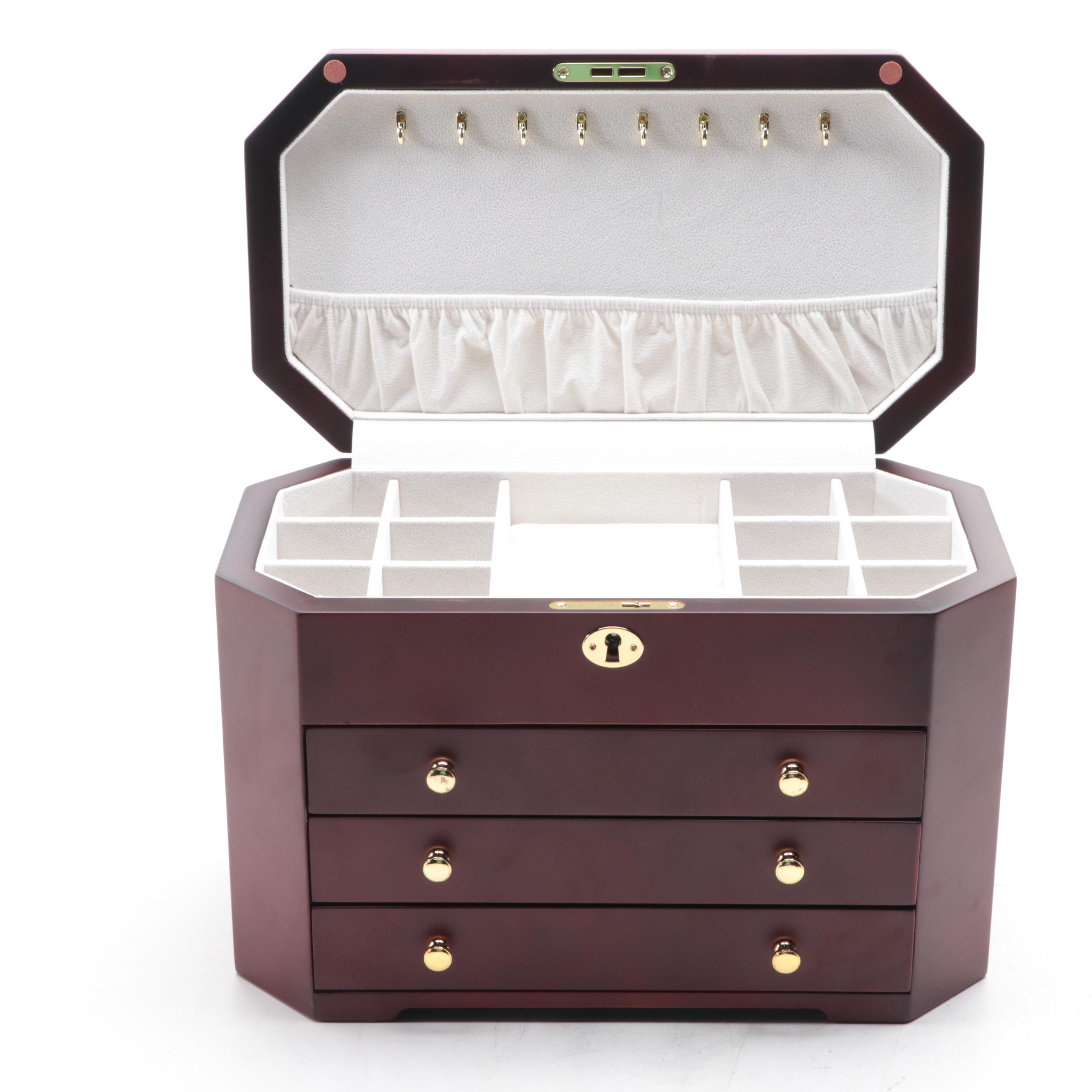 Jere Wooden Jewelry Chest | EBTH