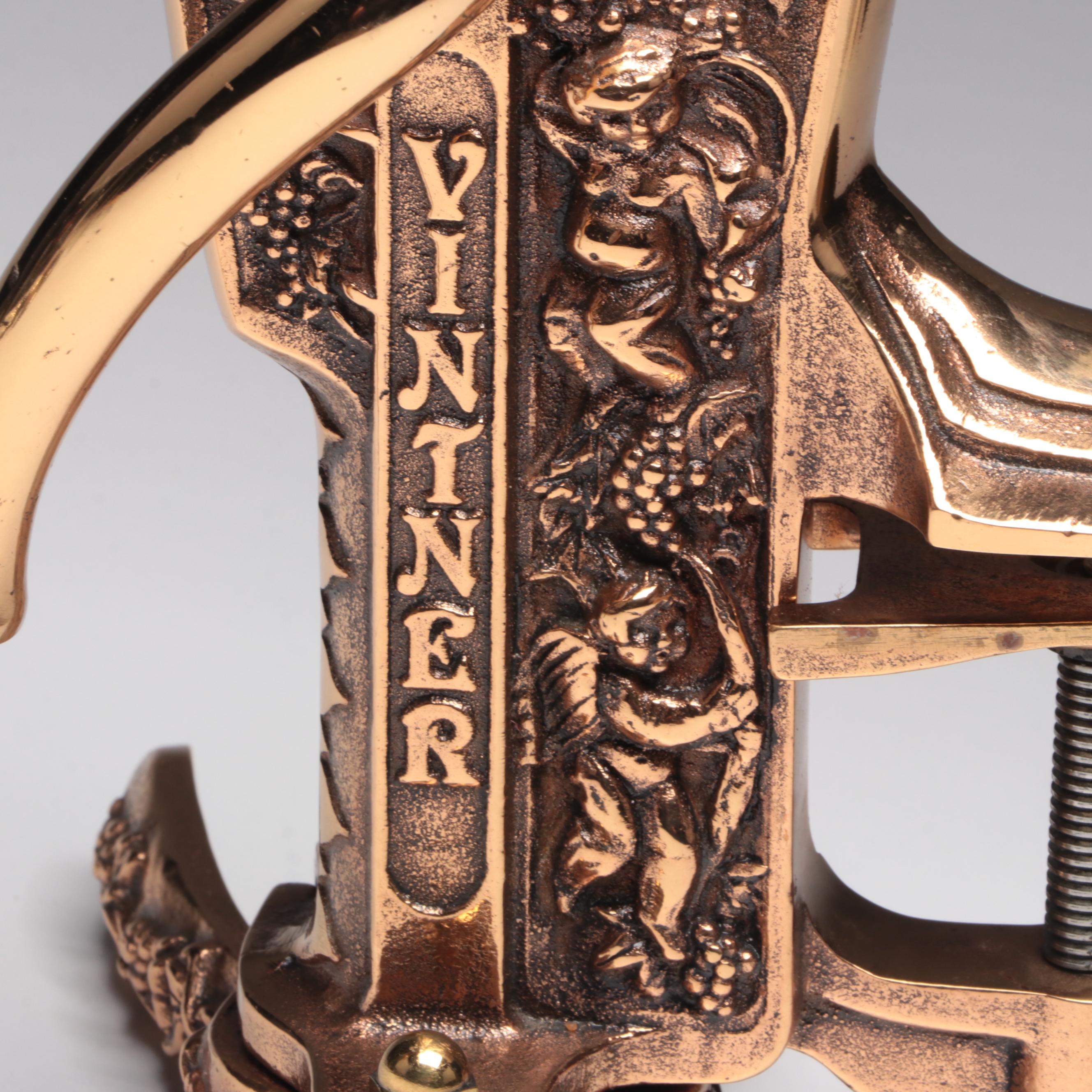 Vintner Brass Wine Opener, Stetson Ice Bucket and Bar Assessories | EBTH