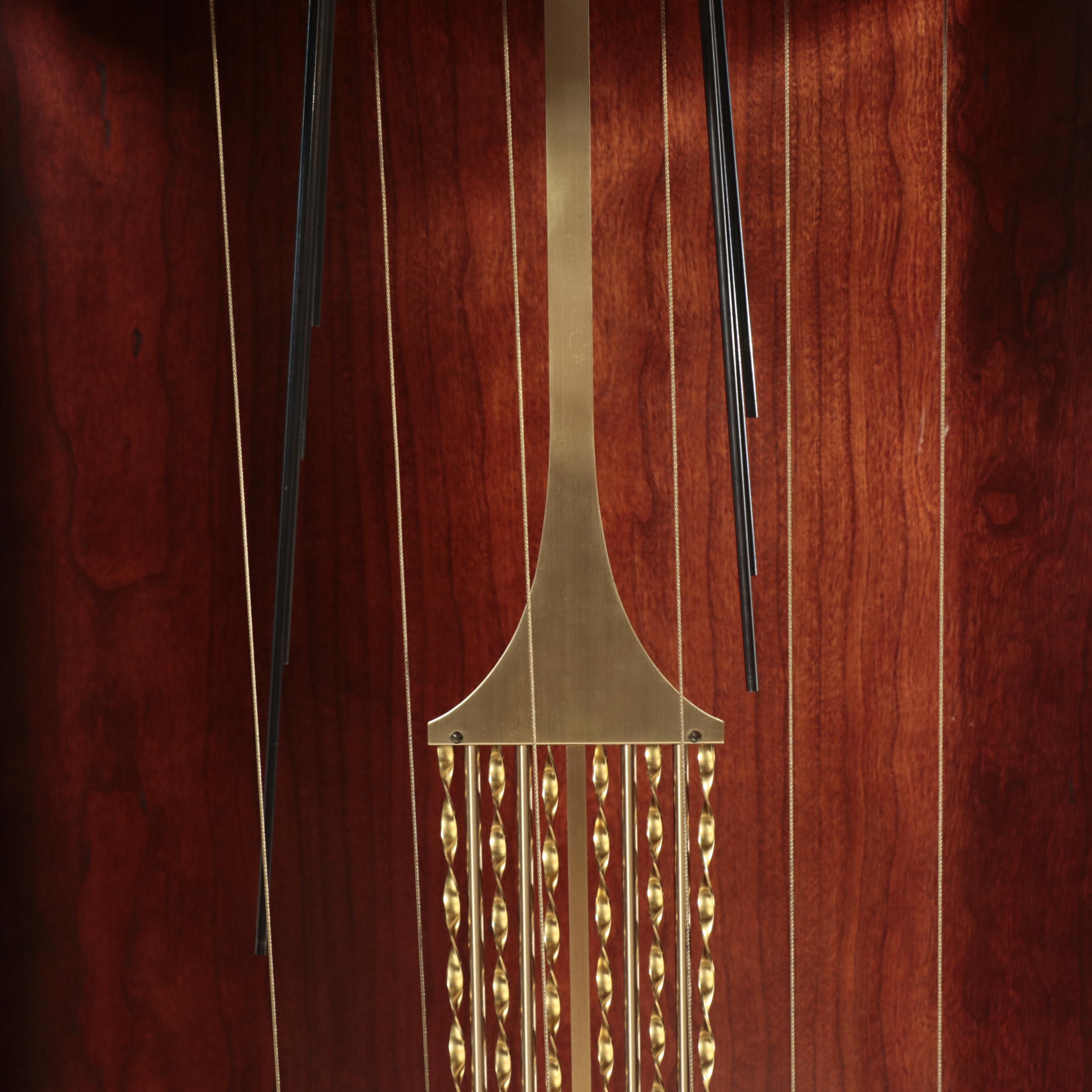 Sovereign Ltd. "Carleton" Cherrywood Grandfather Clock, Late 20th ...