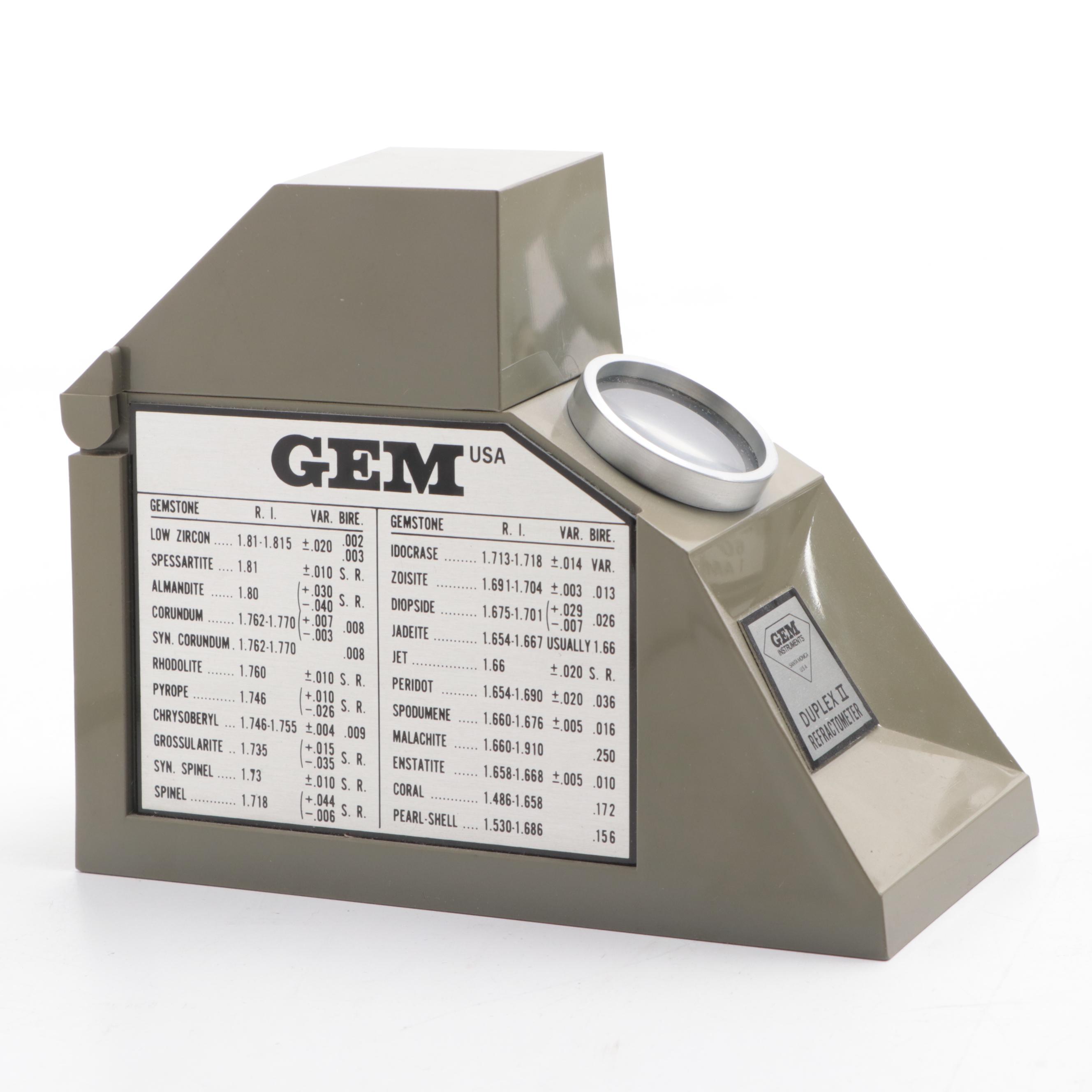 Gem Instruments Model 416 Polariscope and Duplex II Refractometer ...