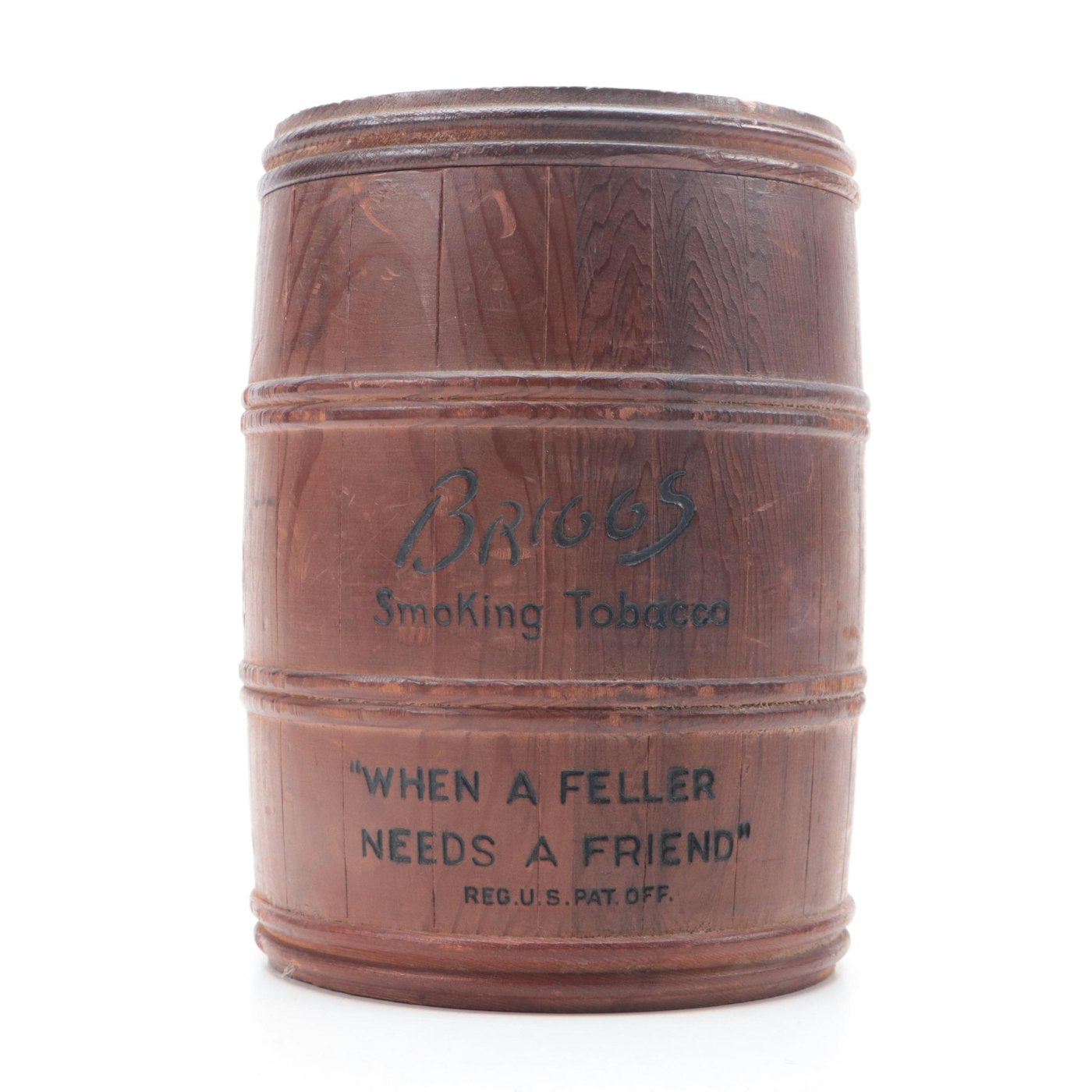 Briggs Smoking Tobacco Wooden Humidor Barrel | EBTH Briggs Smoking Tobacco Wooden Humidor Barrel | EBTH