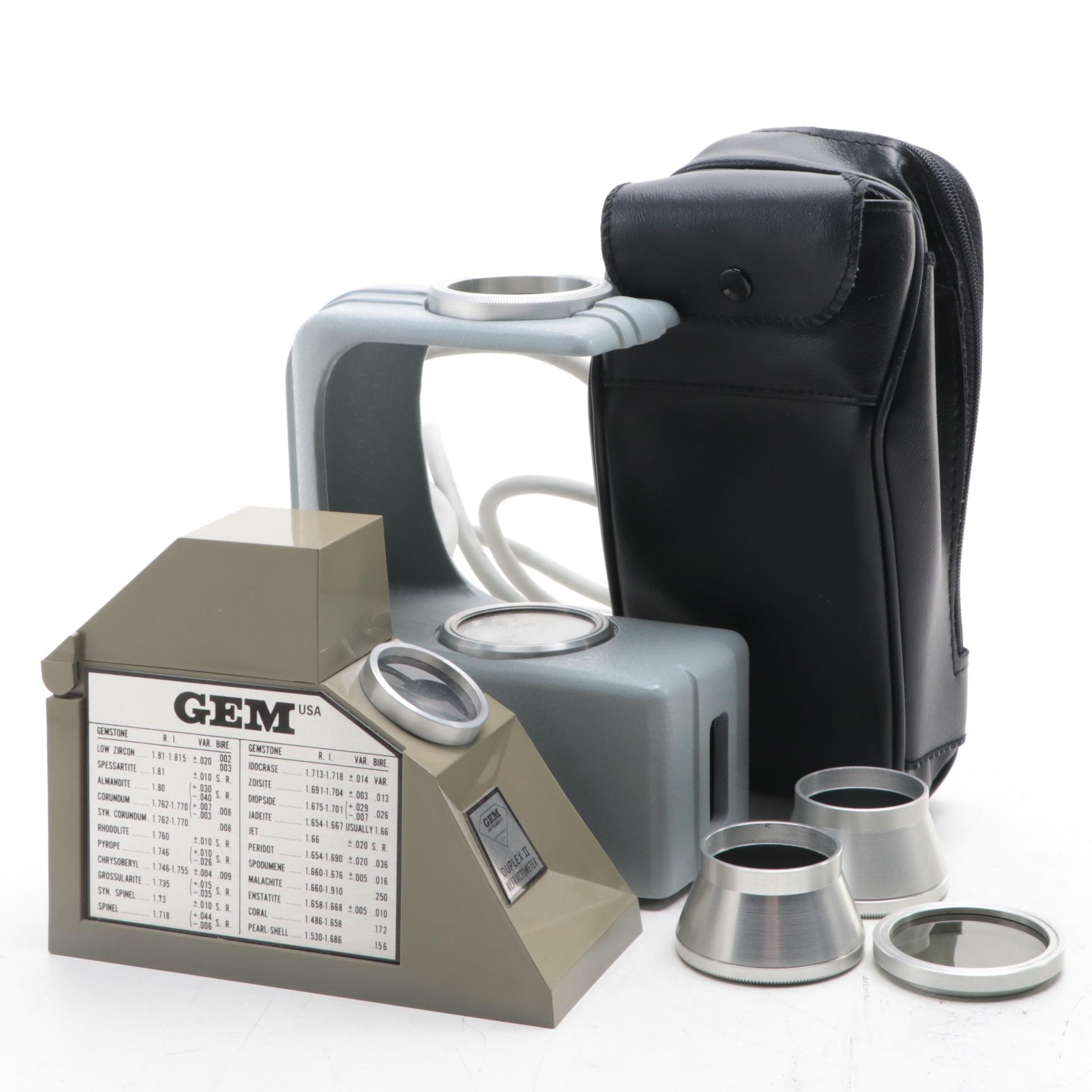 Gem Instruments Model 416 Polariscope and Duplex II Refractometer ...