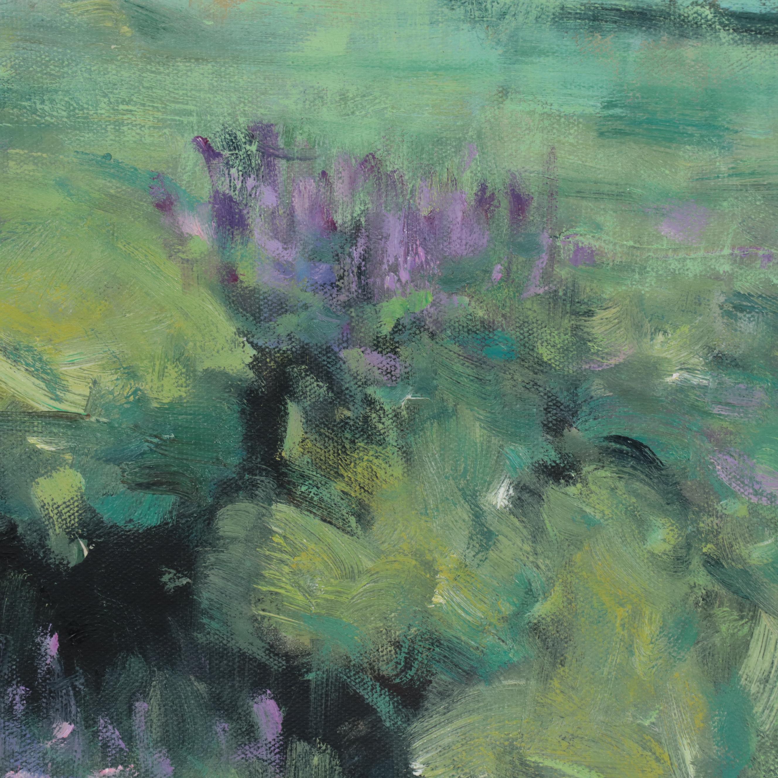 N. Ming Landscape Oil Painting on Unstretched Canvas, Circa 2023 | EBTH