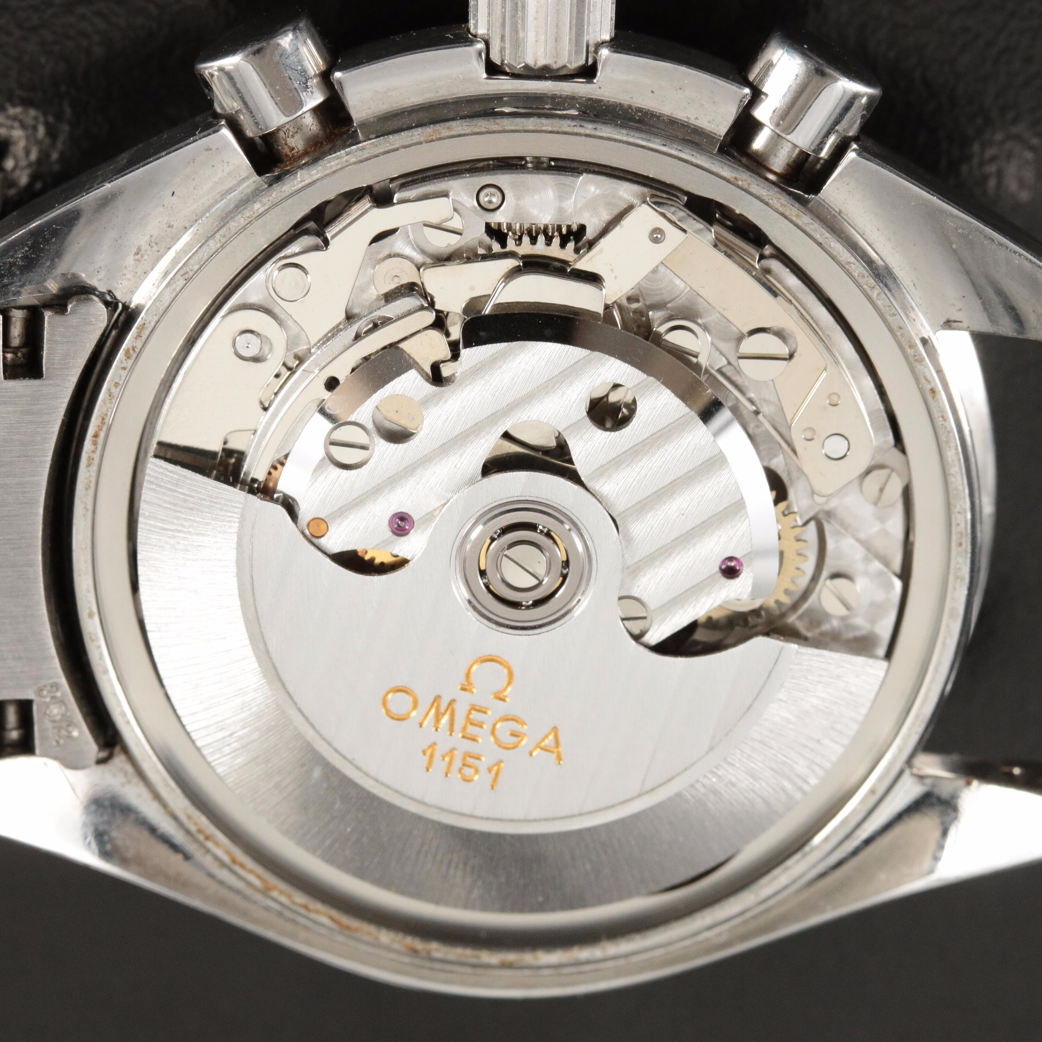 Omega Speedmaster Day Date Stainless Steel Black 39mm Automatic ...