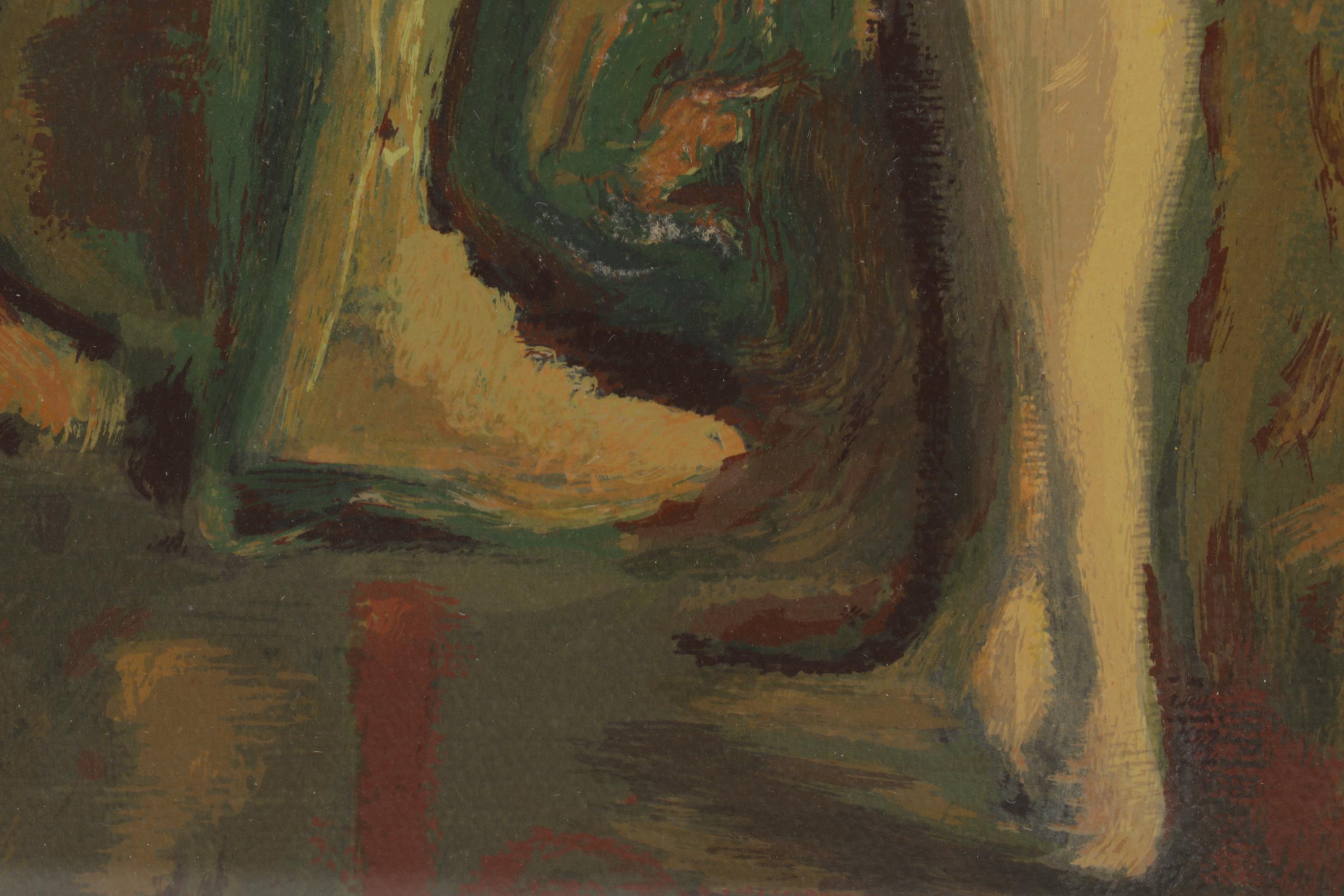 Moses Soyer Serigraph "Four Dancers in Orange," circa 1940 | EBTH