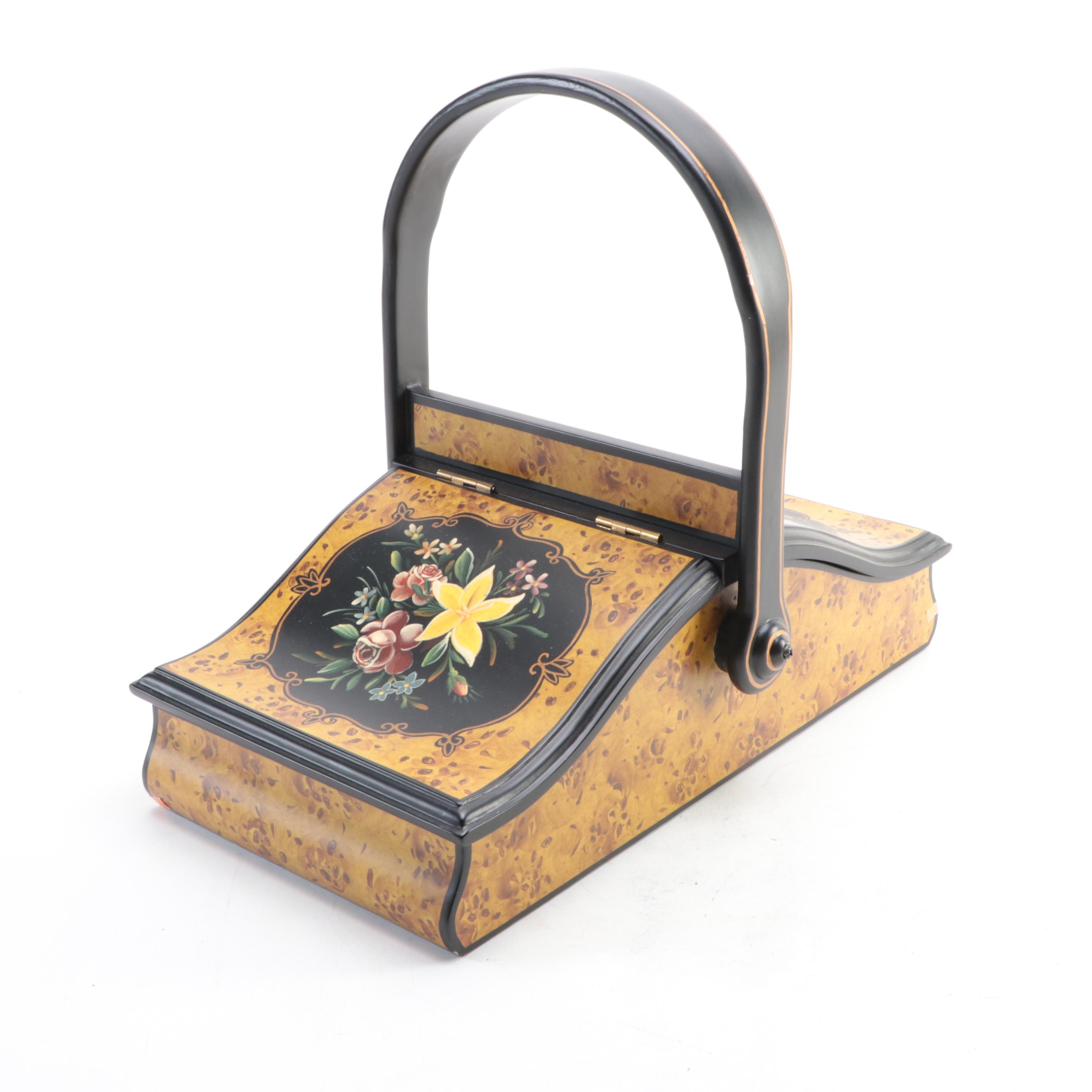 Toleware Tray with Decorative Box and Bookends | EBTH