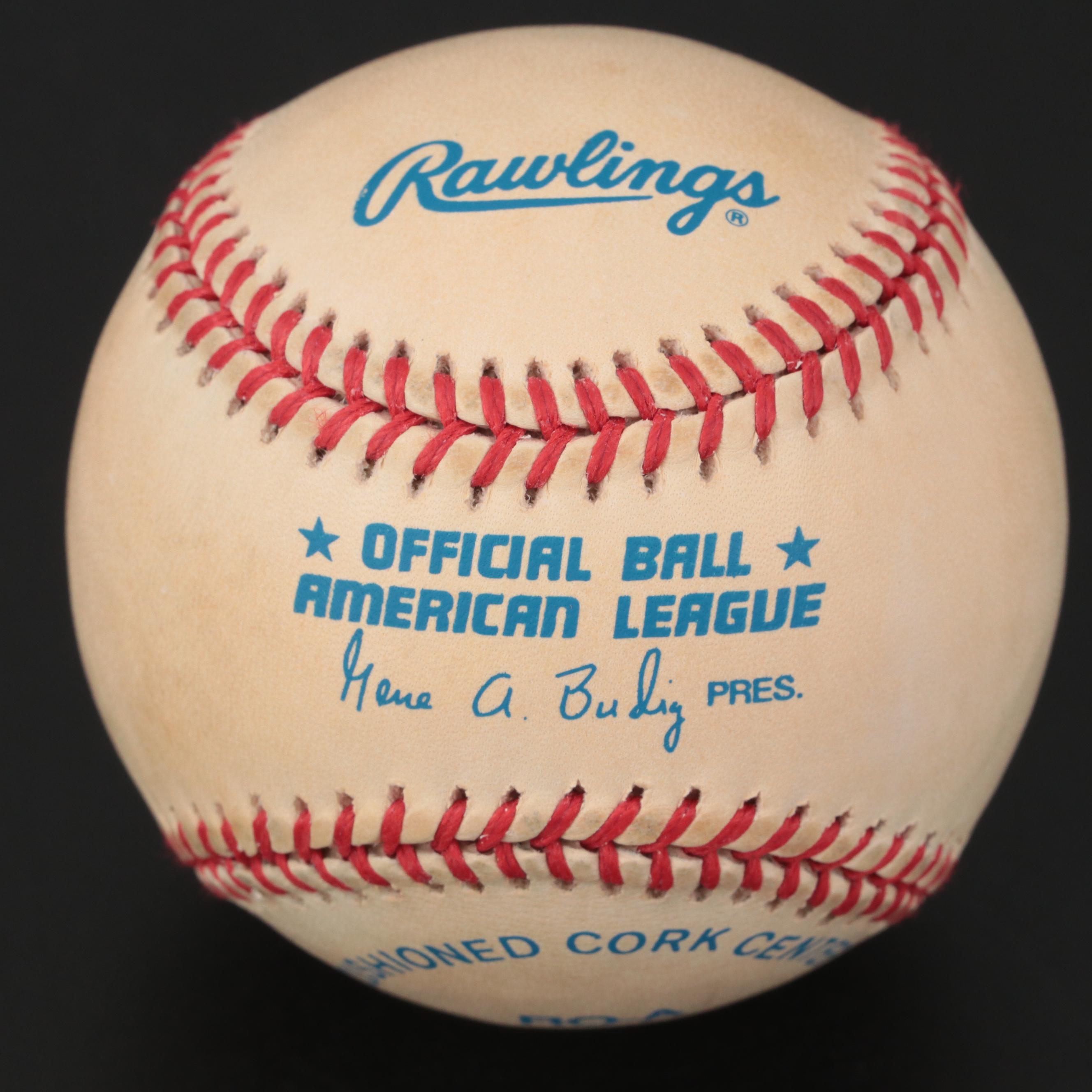 Joe DiMaggio Signed Rawlings Official American League Baseball in ...