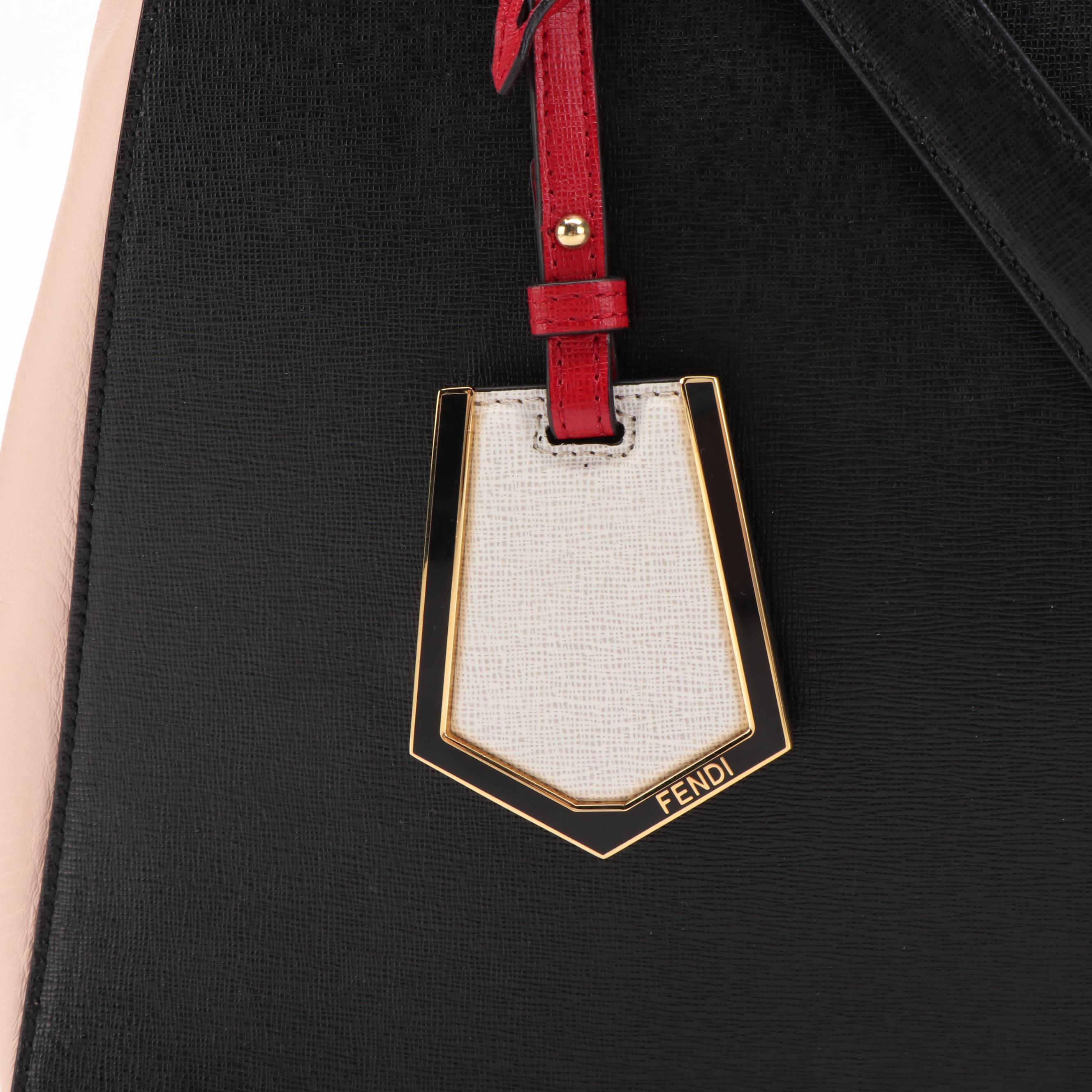 Fendi Colorblock Leather Medium 2Jours Two-Way Bag | EBTH