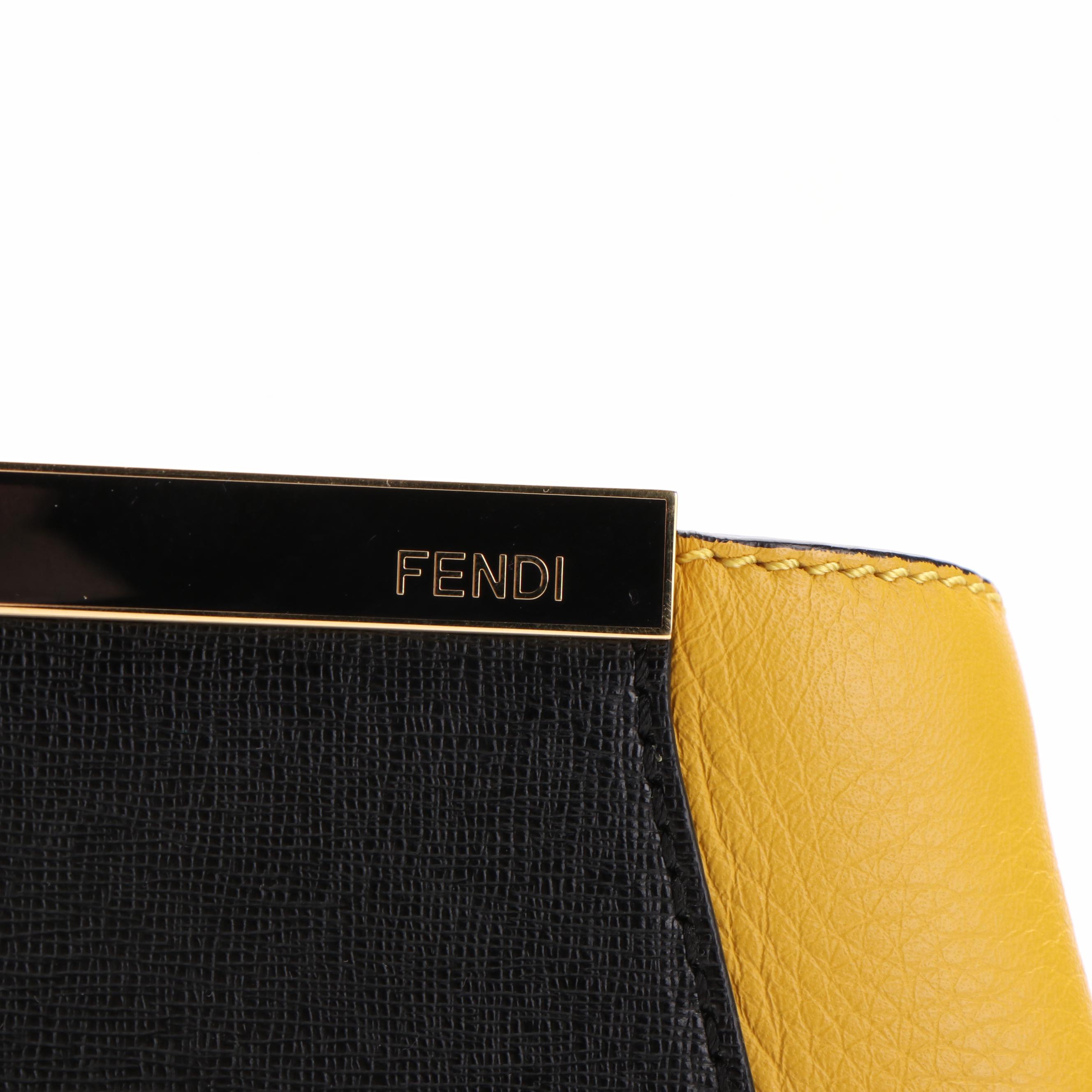 Fendi Colorblock Leather Medium 2Jours Two-Way Bag | EBTH